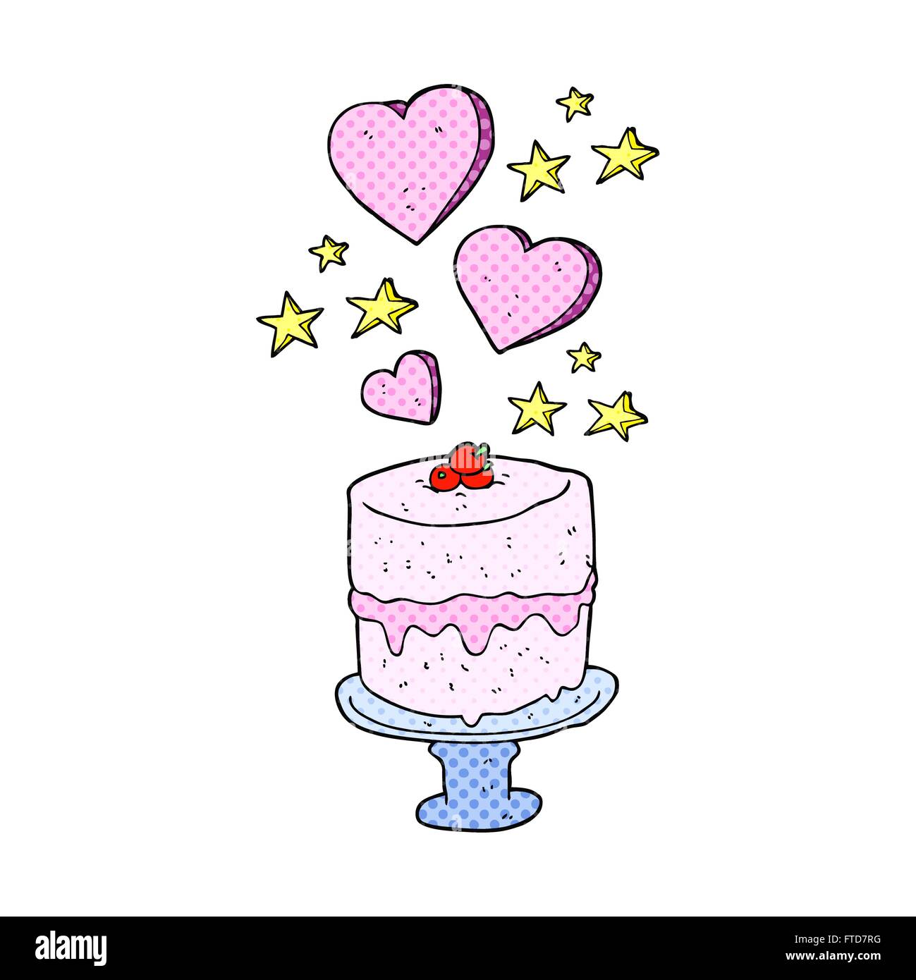 freehand drawn cartoon cake Stock Vector Image & Art - Alamy