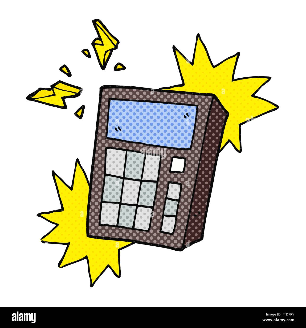 freehand drawn cartoon calculator Stock Vector Image & Art - Alamy