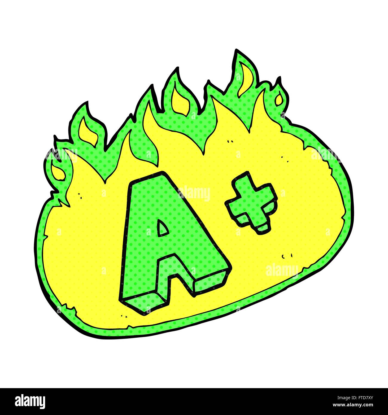 freehand drawn cartoon A grade symbol Stock Vector Image & Art - Alamy