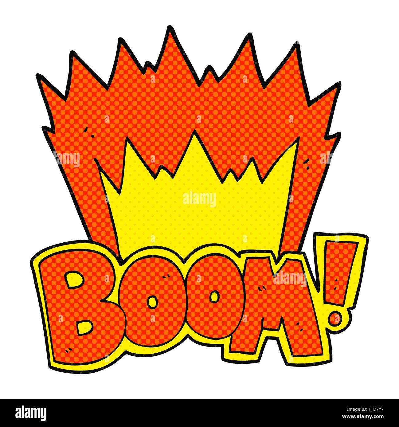 Freehand Drawn Cartoon Boom Symbol Stock Vector Images Alamy
