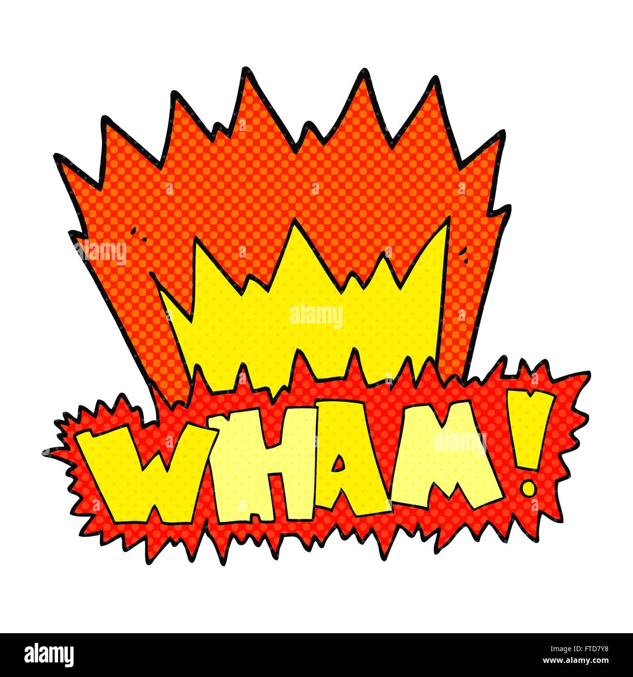 freehand drawn cartoon wham! symbol Stock Vector Image & Art - Alamy