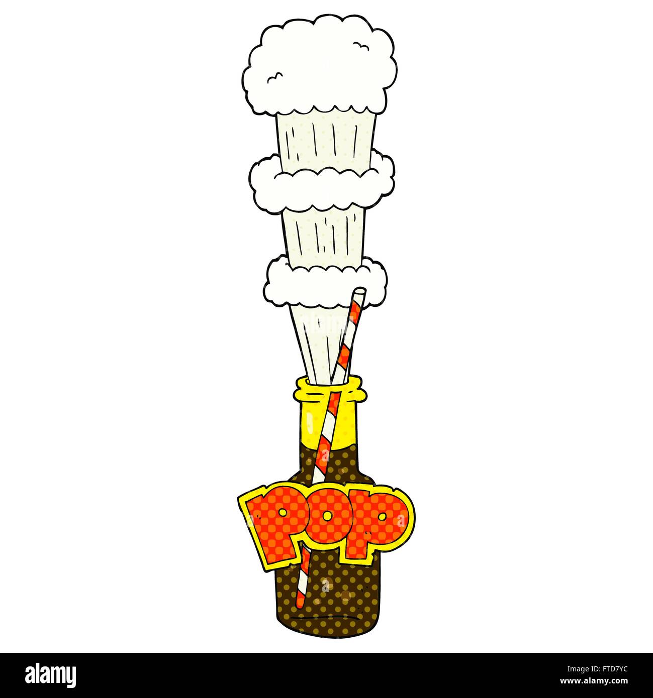 freehand drawn cartoon fizzy drink bottle Stock Vector Image & Art - Alamy