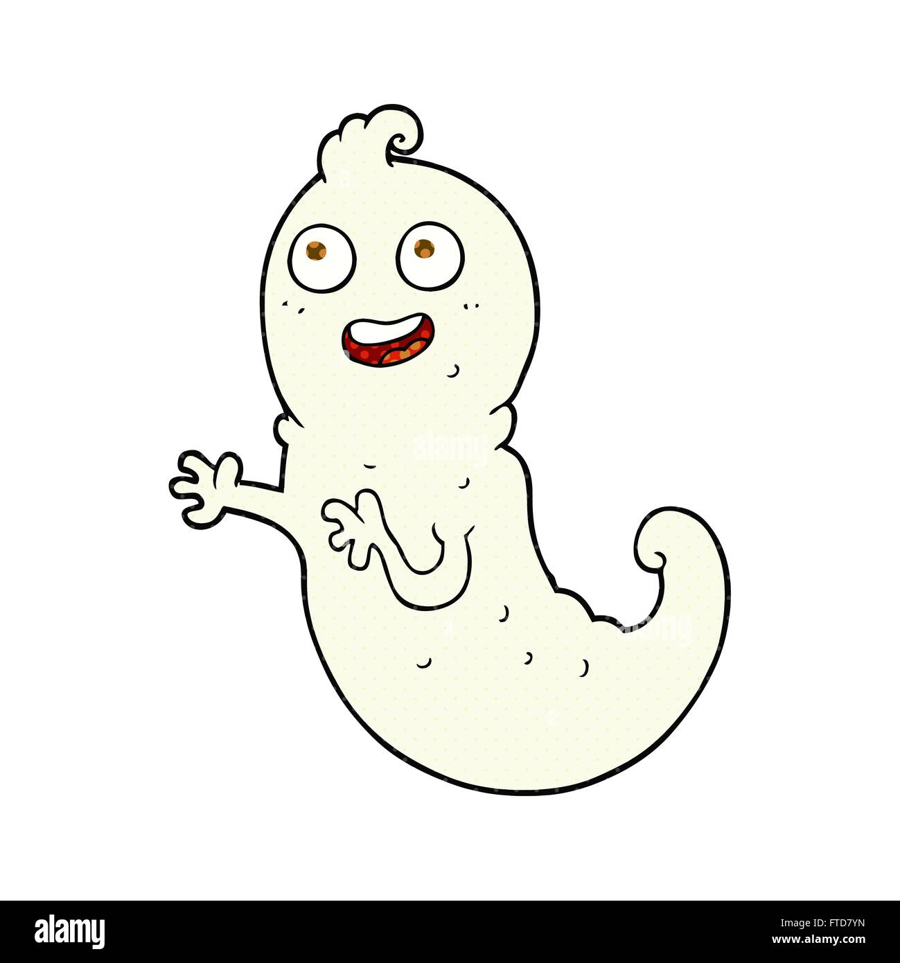 freehand drawn cartoon ghost Stock Vector Image & Art - Alamy