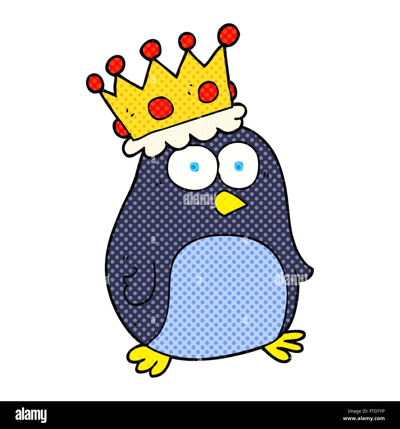 freehand drawn cartoon emperor penguin Stock Vector Image & Art - Alamy