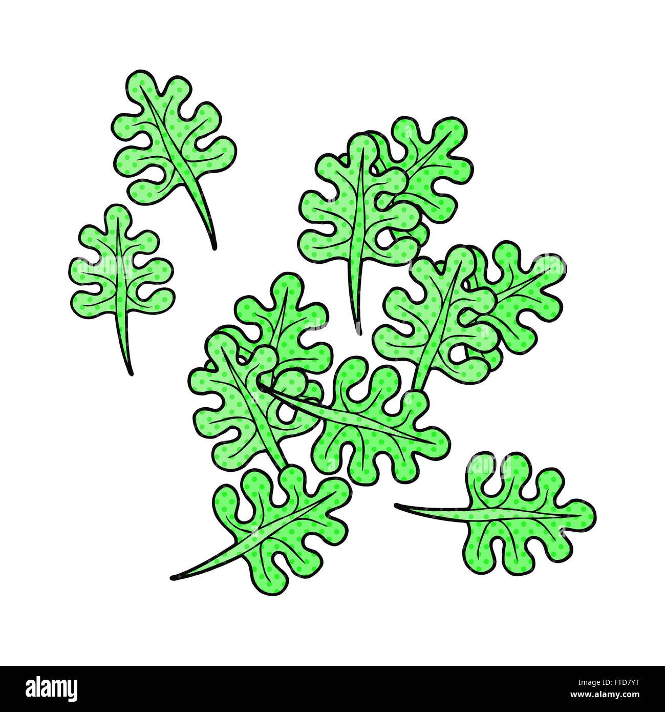 freehand drawn cartoon leaves Stock Vector Image & Art - Alamy