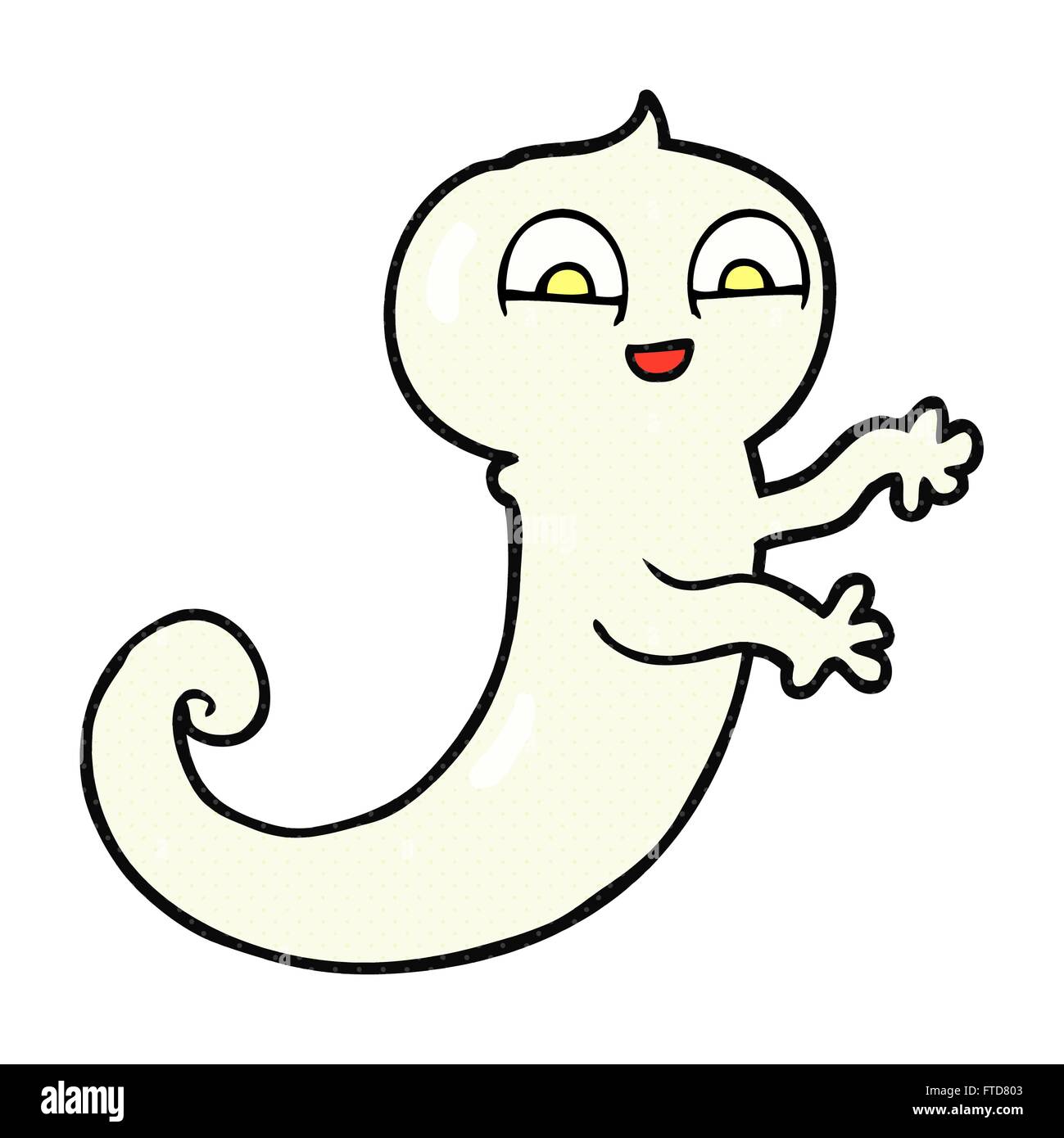 freehand drawn cartoon ghost Stock Vector Image & Art - Alamy