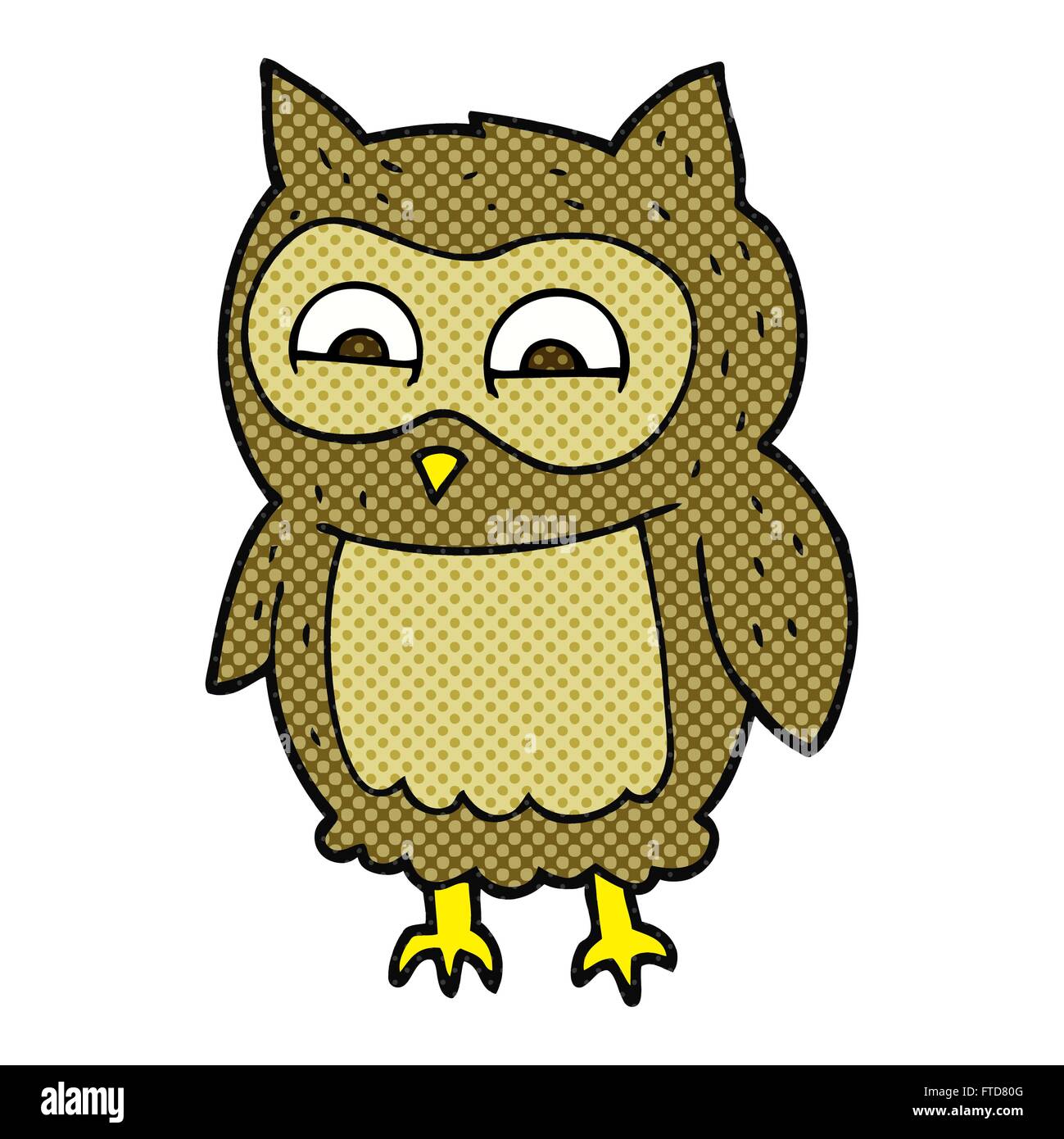freehand drawn cartoon owl Stock Vector Image & Art - Alamy