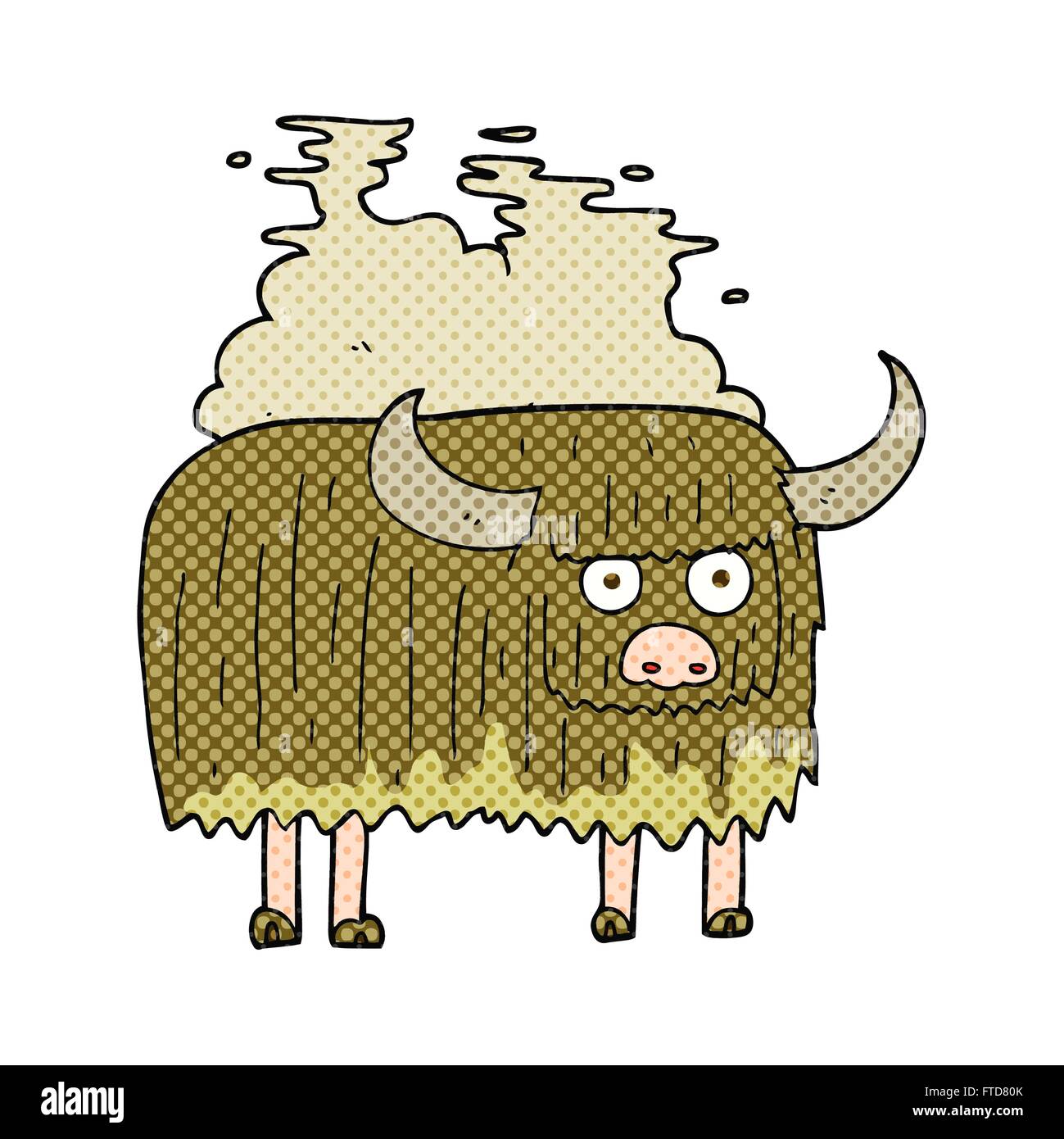 freehand drawn cartoon smelly cow Stock Vector Image & Art - Alamy