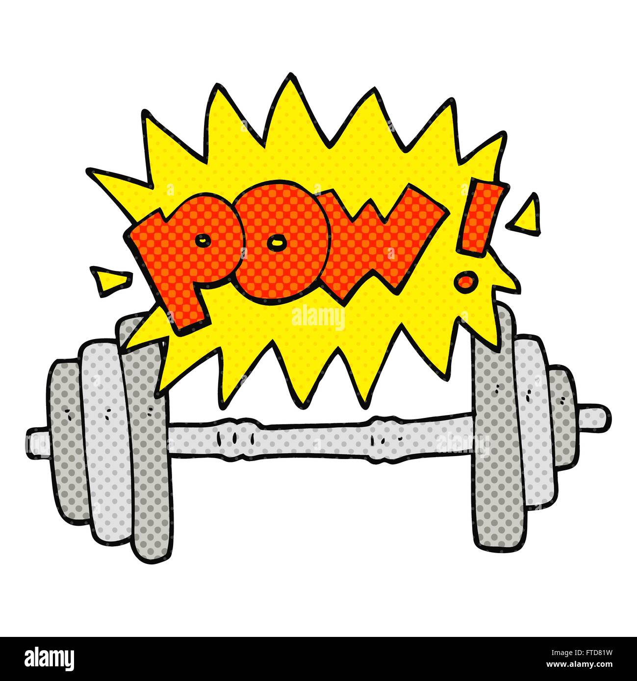 freehand drawn cartoon gym barbell Stock Vector Image & Art - Alamy