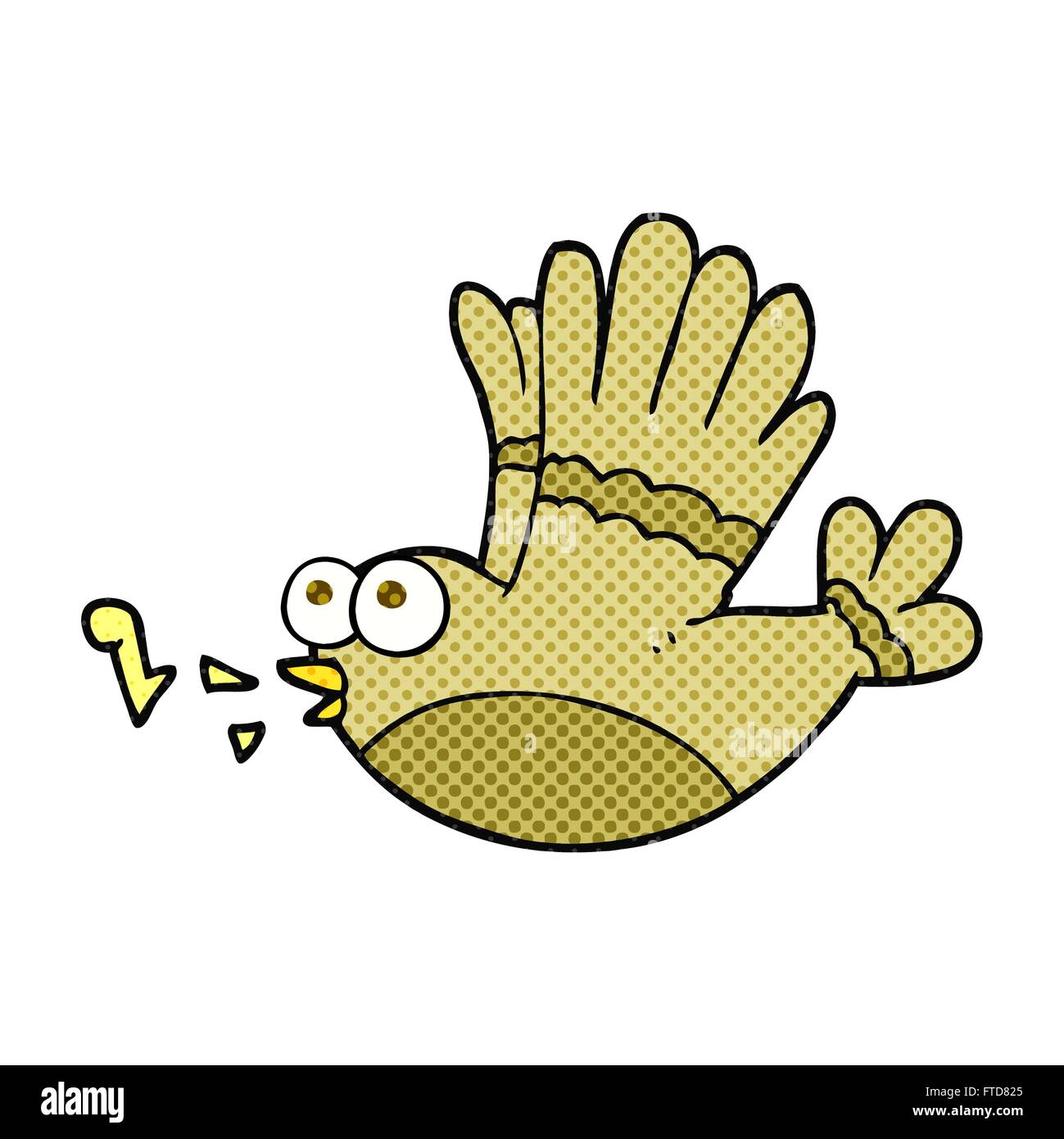 freehand drawn cartoon singing bird Stock Vector Image & Art - Alamy