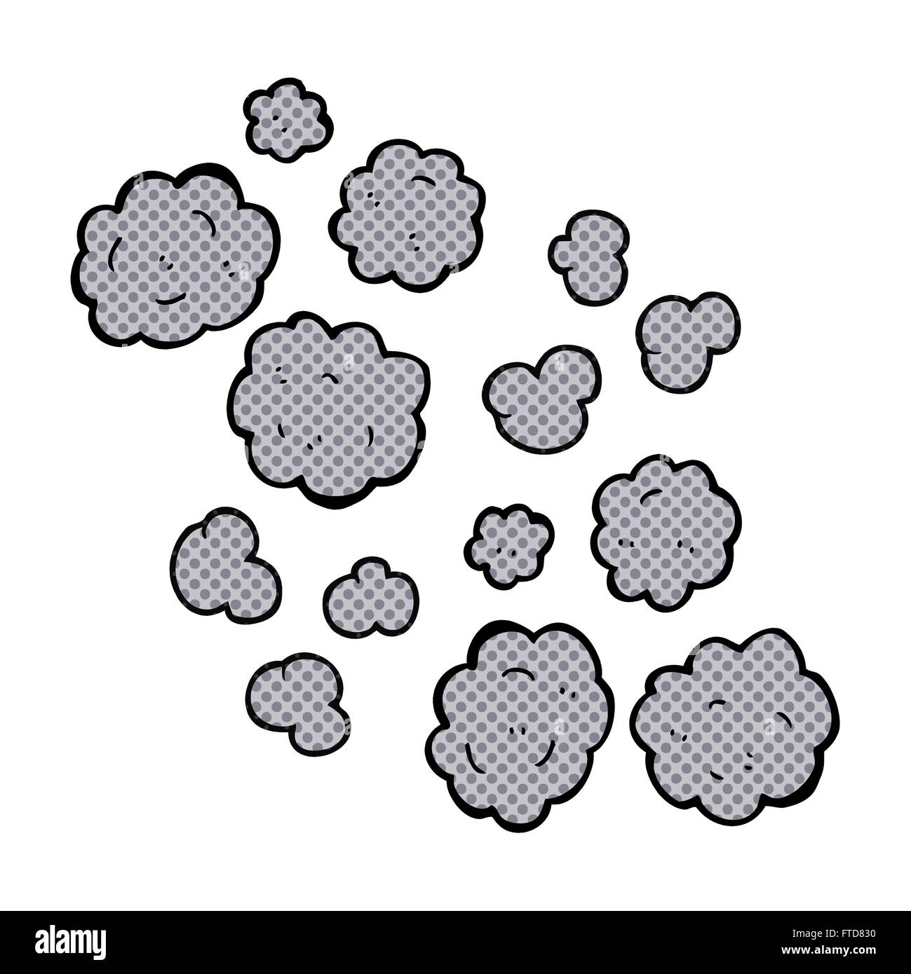 freehand drawn cartoon smoke clouds Stock Vector Image & Art - Alamy