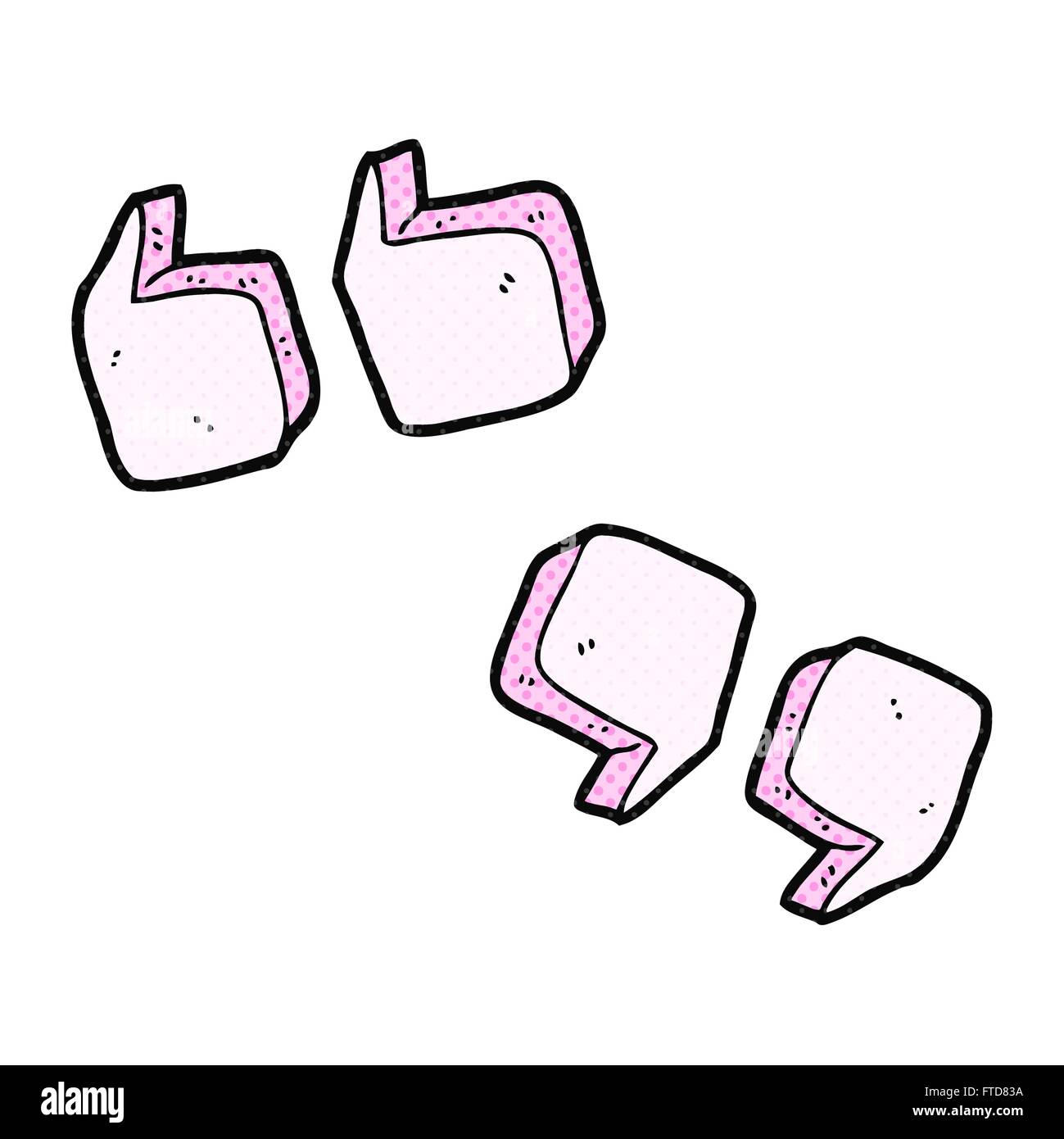 freehand drawn cartoon quotation marks Stock Vector Image & Art - Alamy