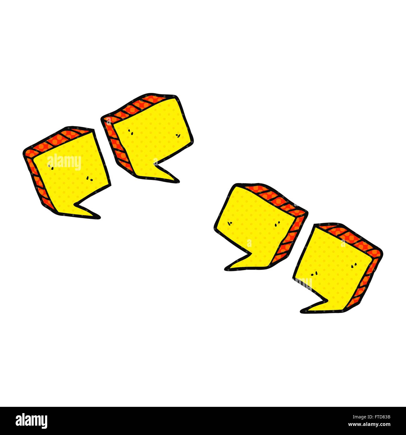 freehand drawn cartoon quotation marks Stock Vector Image & Art - Alamy