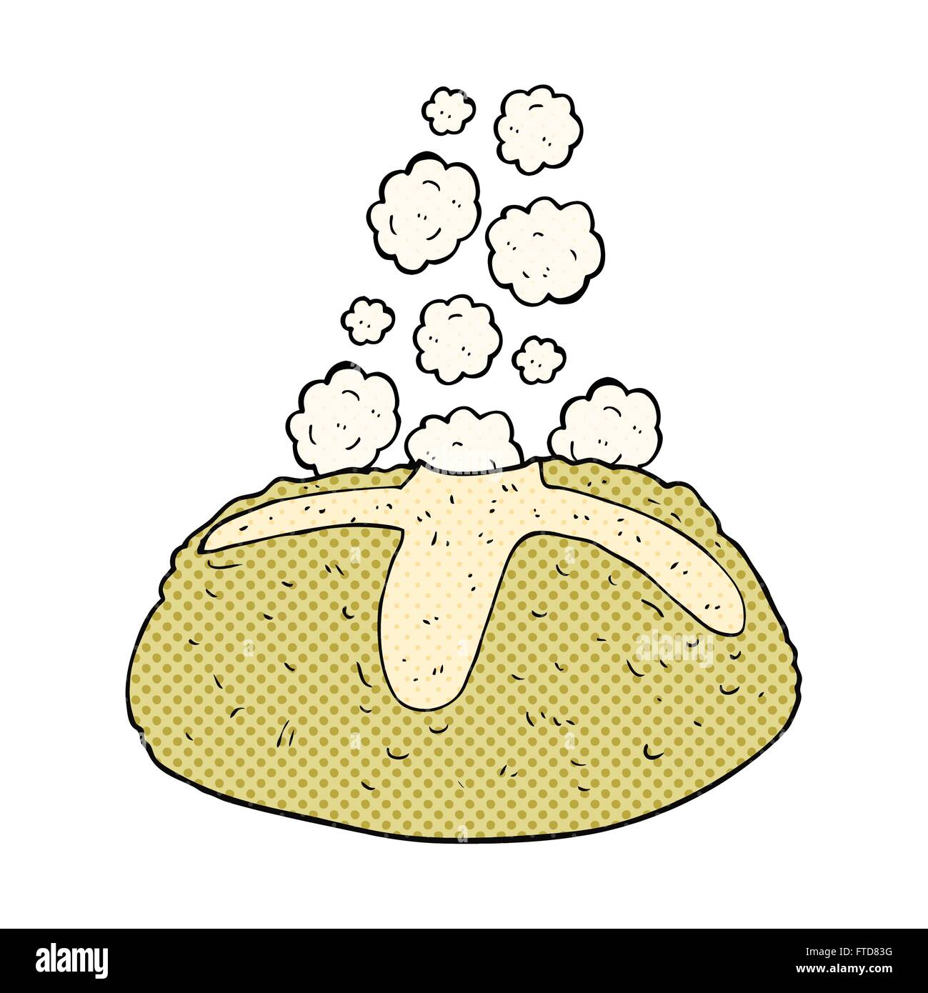 freehand drawn cartoon loaf of bread Stock Vector Image & Art - Alamy