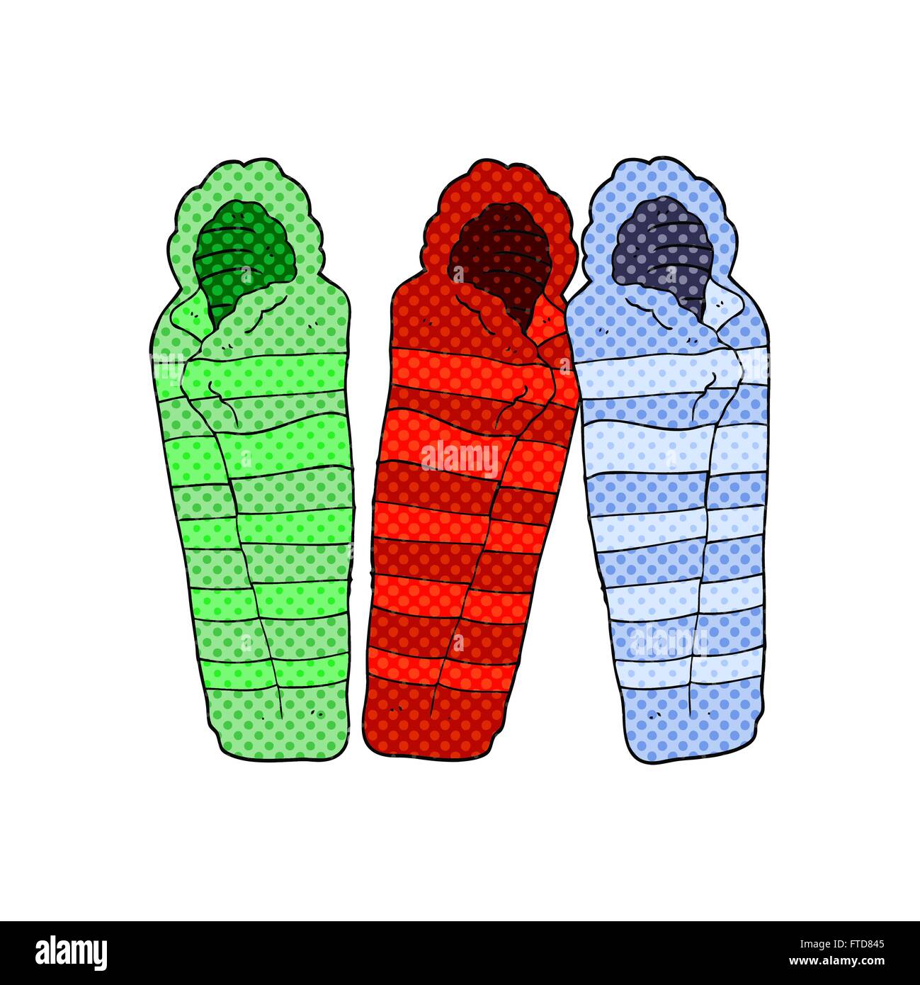 freehand drawn cartoon sleeping bags Stock Vector Image & Art - Alamy