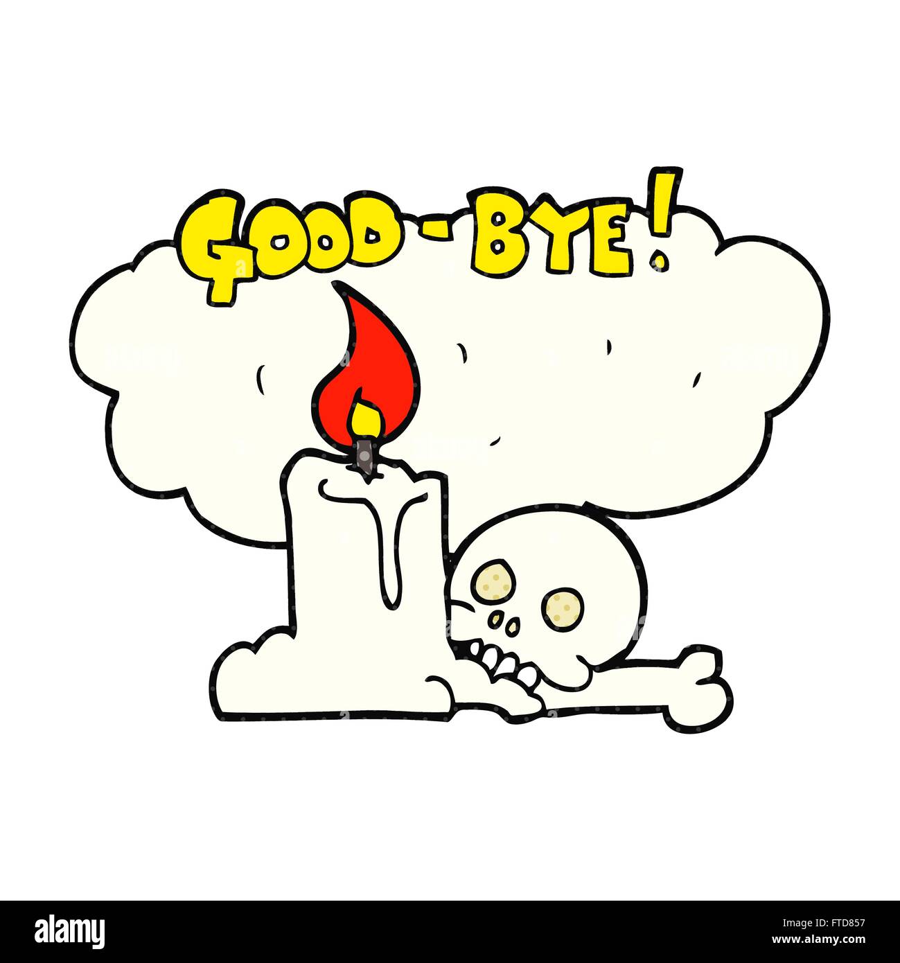 freehand drawn cartoon goodbye sign Stock Vector Image & Art - Alamy