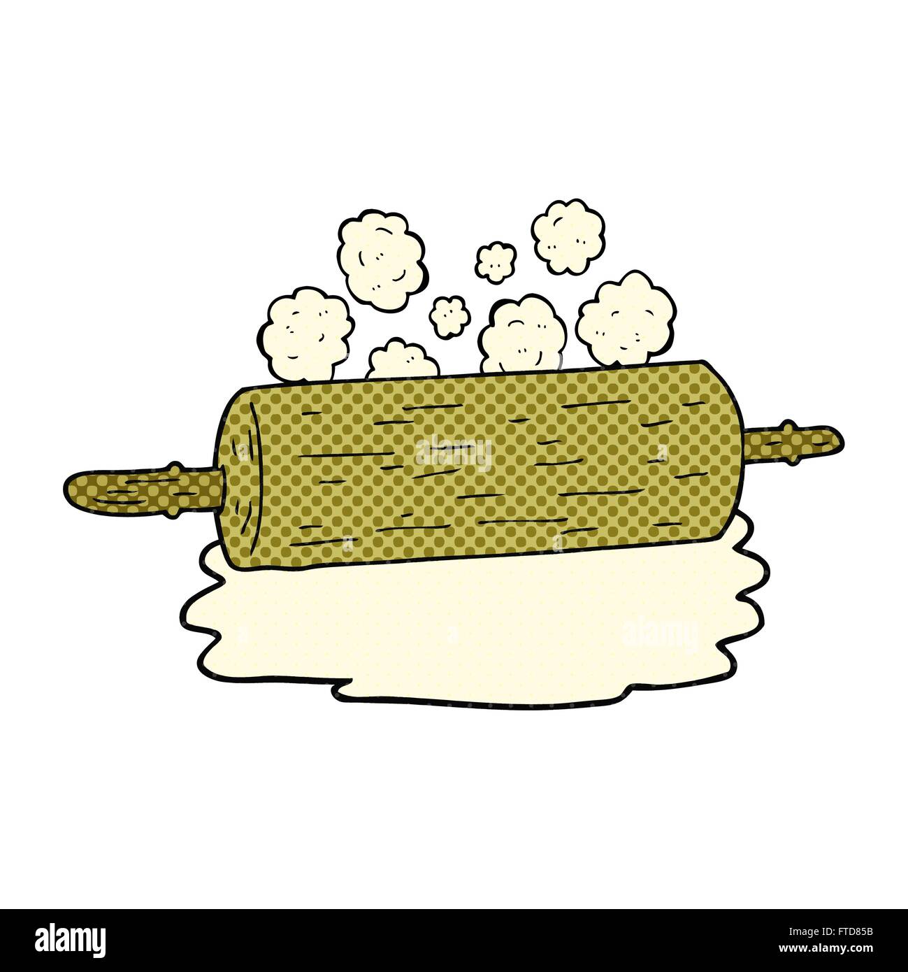 freehand drawn cartoon rolling pin Stock Vector Image & Art - Alamy