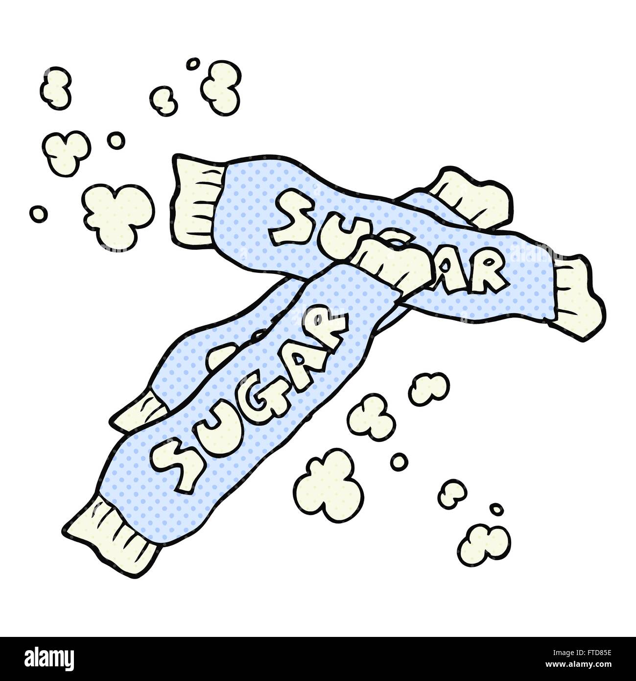 freehand drawn cartoon packets of sugar Stock Vector Image & Art - Alamy