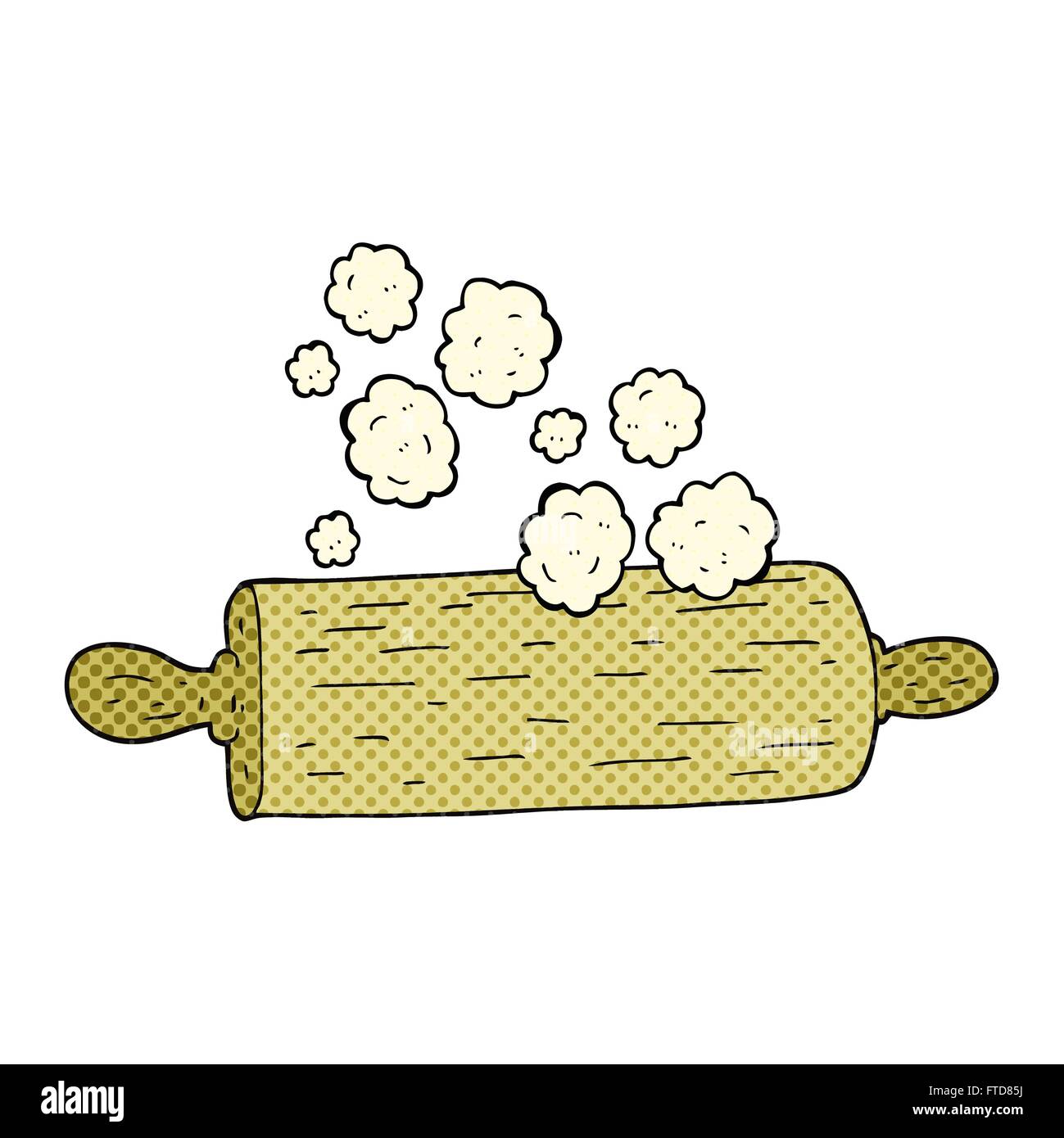 freehand drawn cartoon rolling pin Stock Vector Image & Art - Alamy