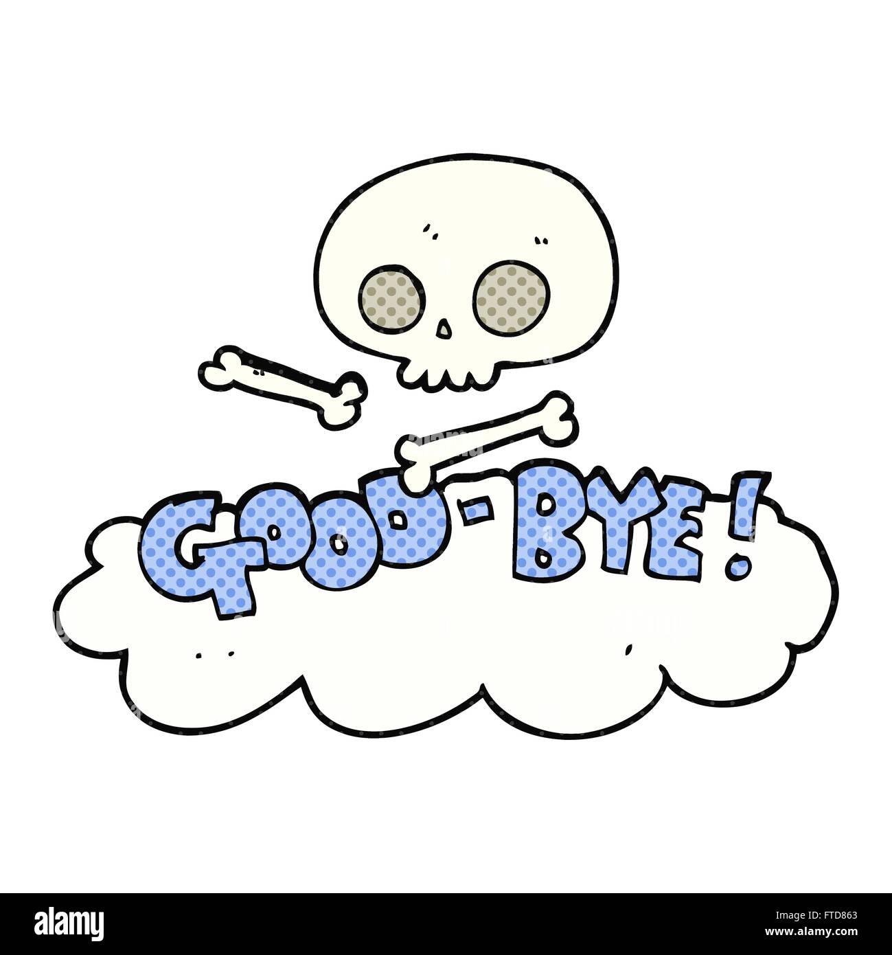 freehand drawn cartoon good-bye symbol Stock Vector Image & Art - Alamy