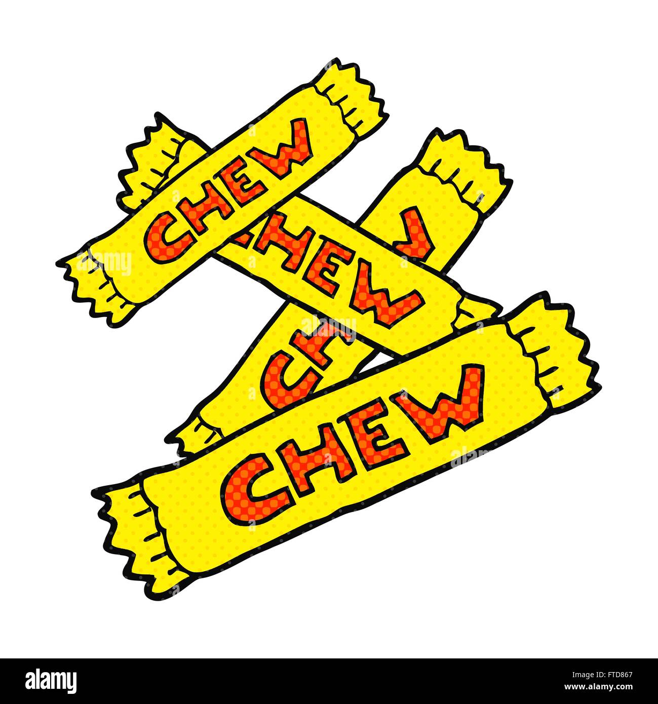 freehand drawn cartoon chew candy Stock Vector Image & Art - Alamy