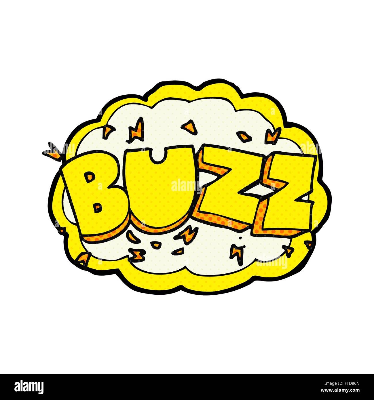 freehand drawn cartoon buzz symbol Stock Vector Image & Art - Alamy