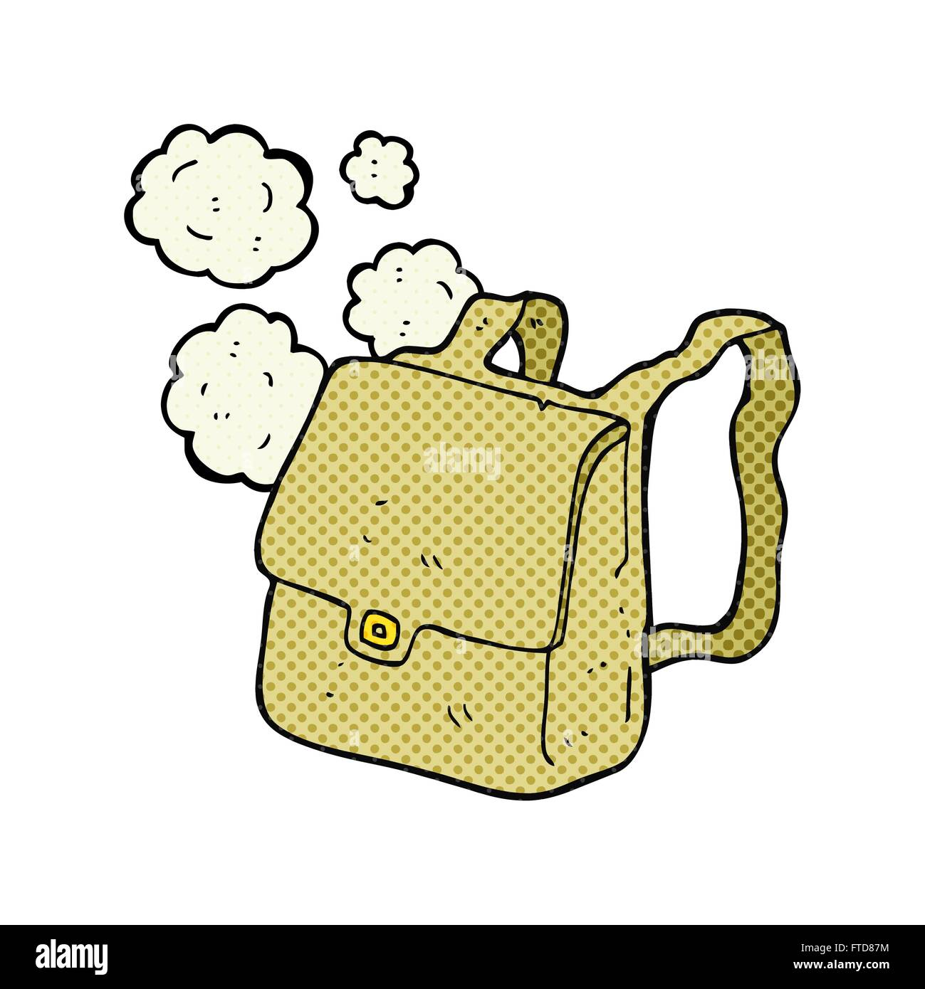 freehand drawn cartoon satchel Stock Vector Image & Art - Alamy