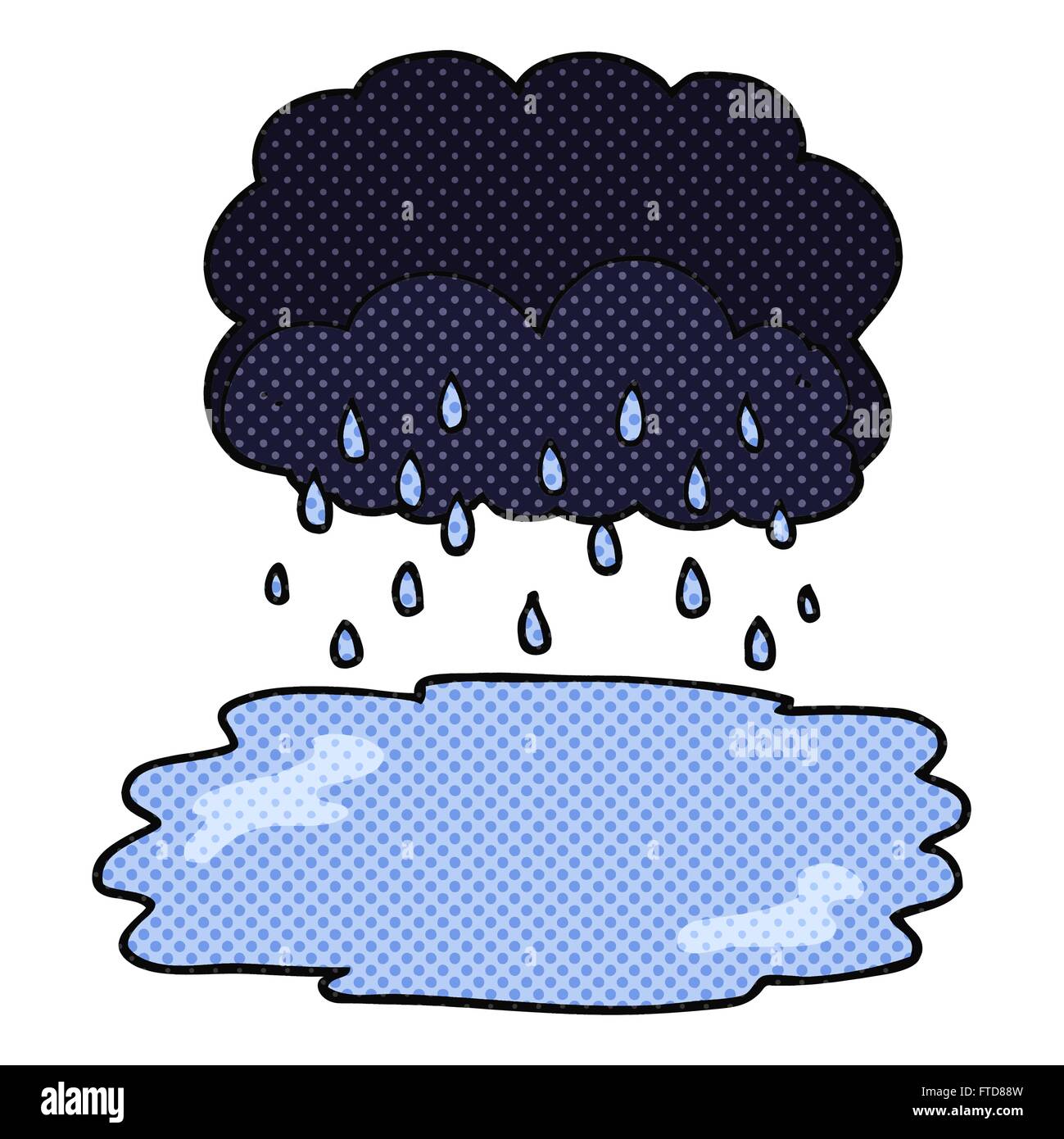 freehand drawn cartoon rain cloud Stock Vector Image & Art - Alamy
