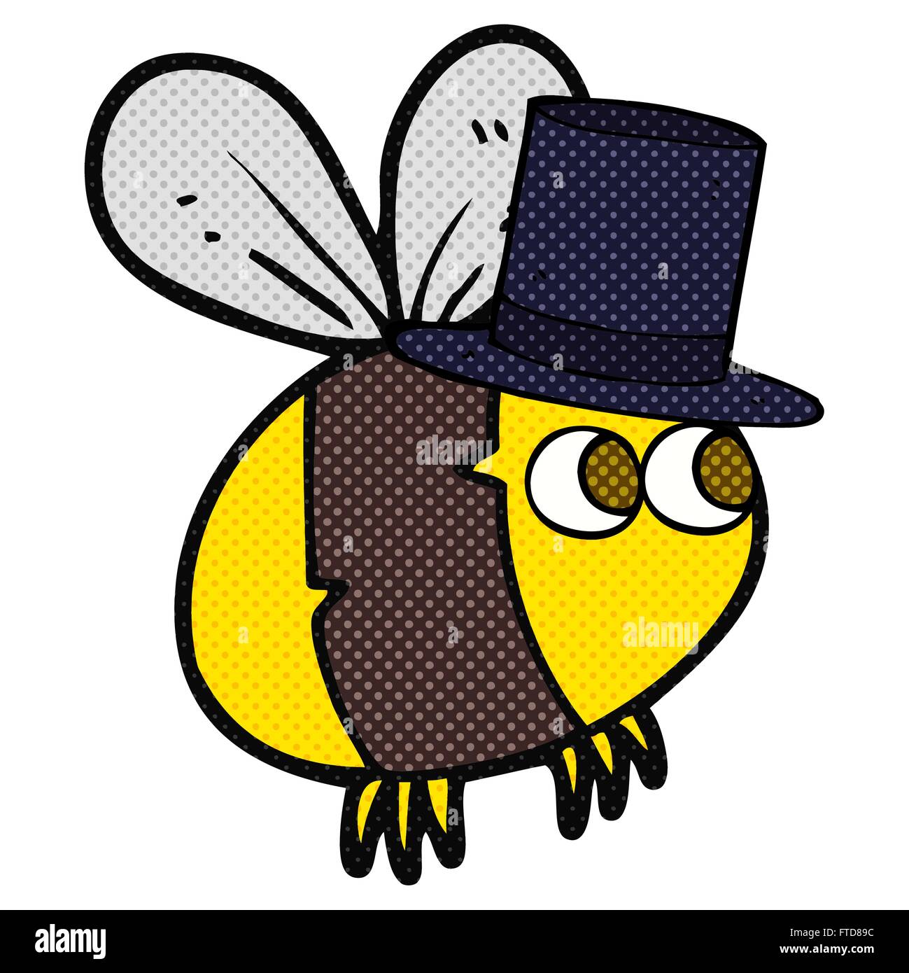 freehand drawn cartoon bee top hat Stock Vector Image & Art - Alamy