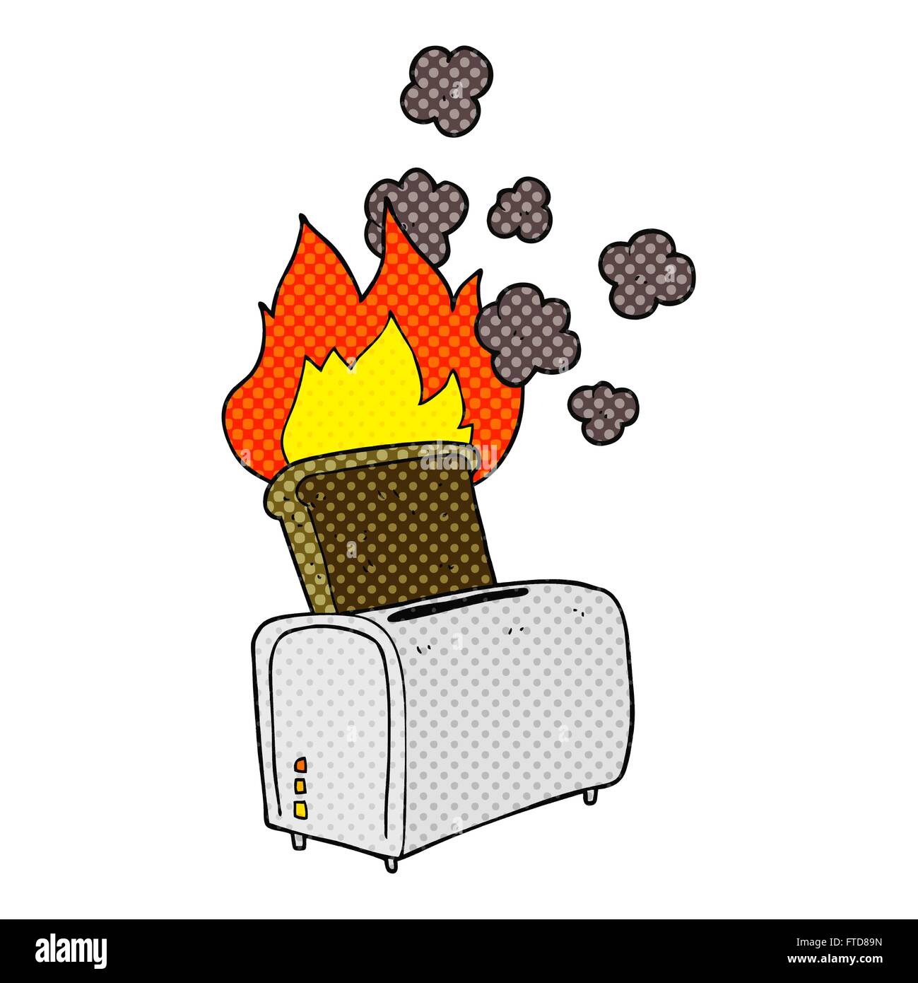 freehand drawn cartoon burnt toast Stock Vector Image & Art - Alamy