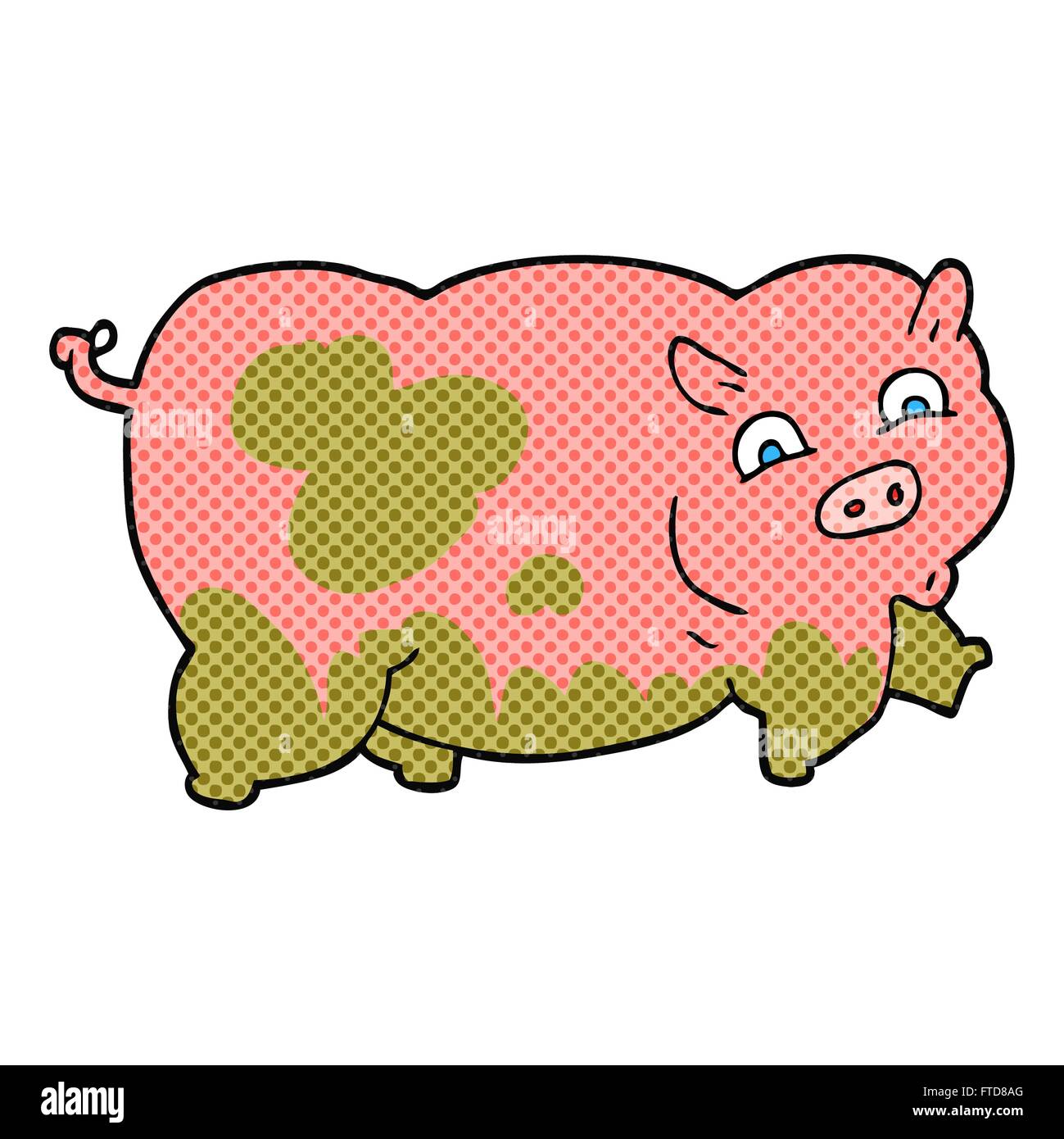 freehand drawn cartoon pig Stock Vector Image & Art - Alamy