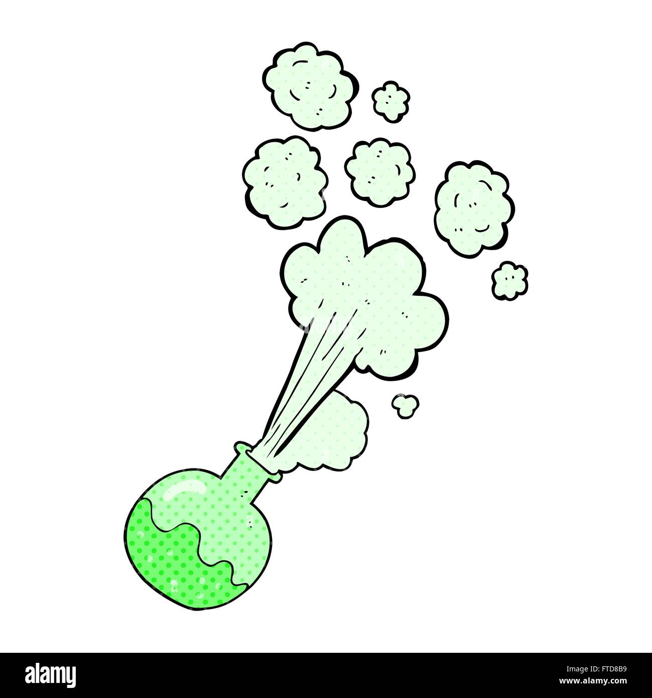 freehand drawn cartoon chemical reaction Stock Vector Image & Art - Alamy