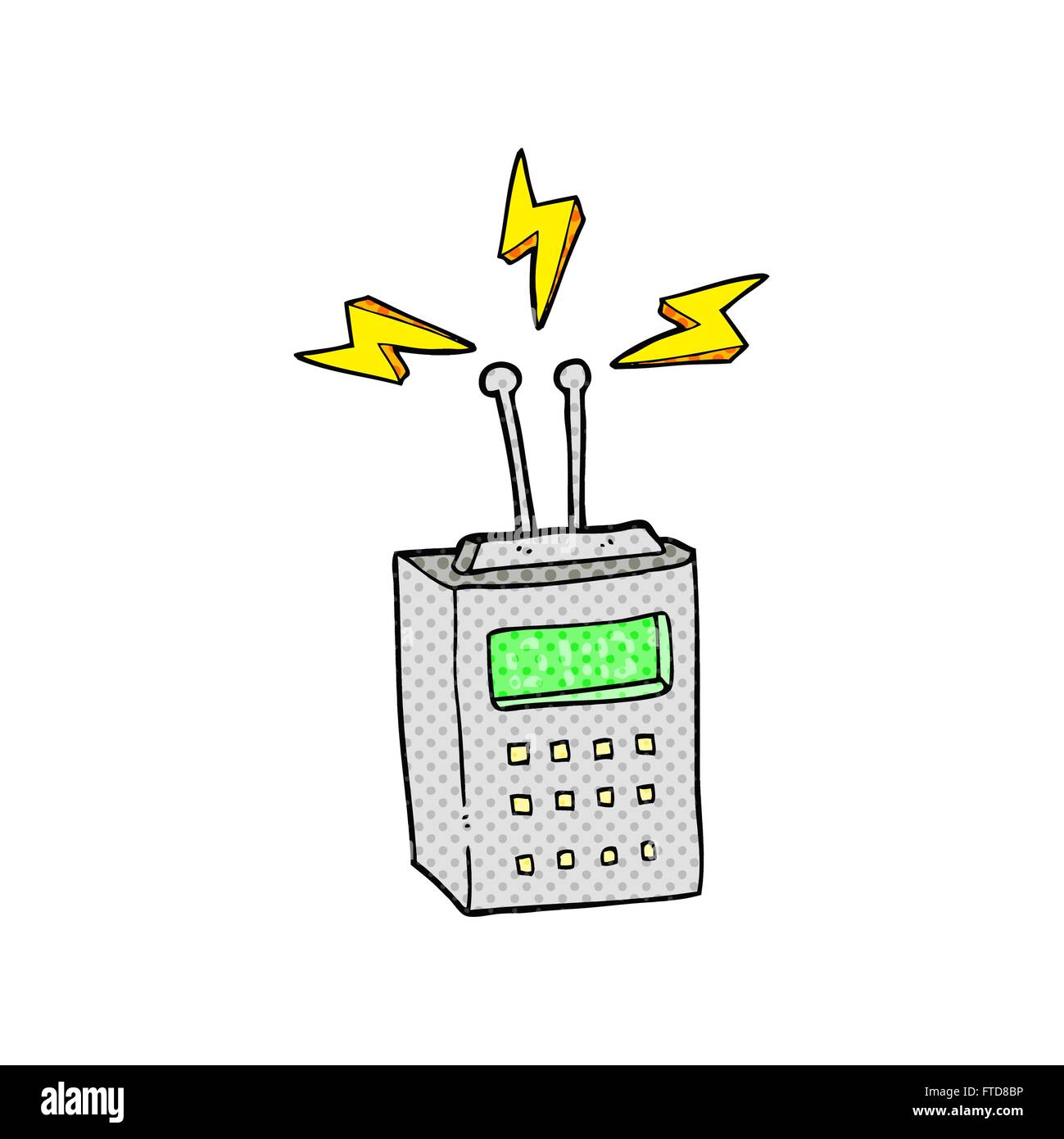 freehand drawn cartoon scientific device Stock Vector Image & Art - Alamy