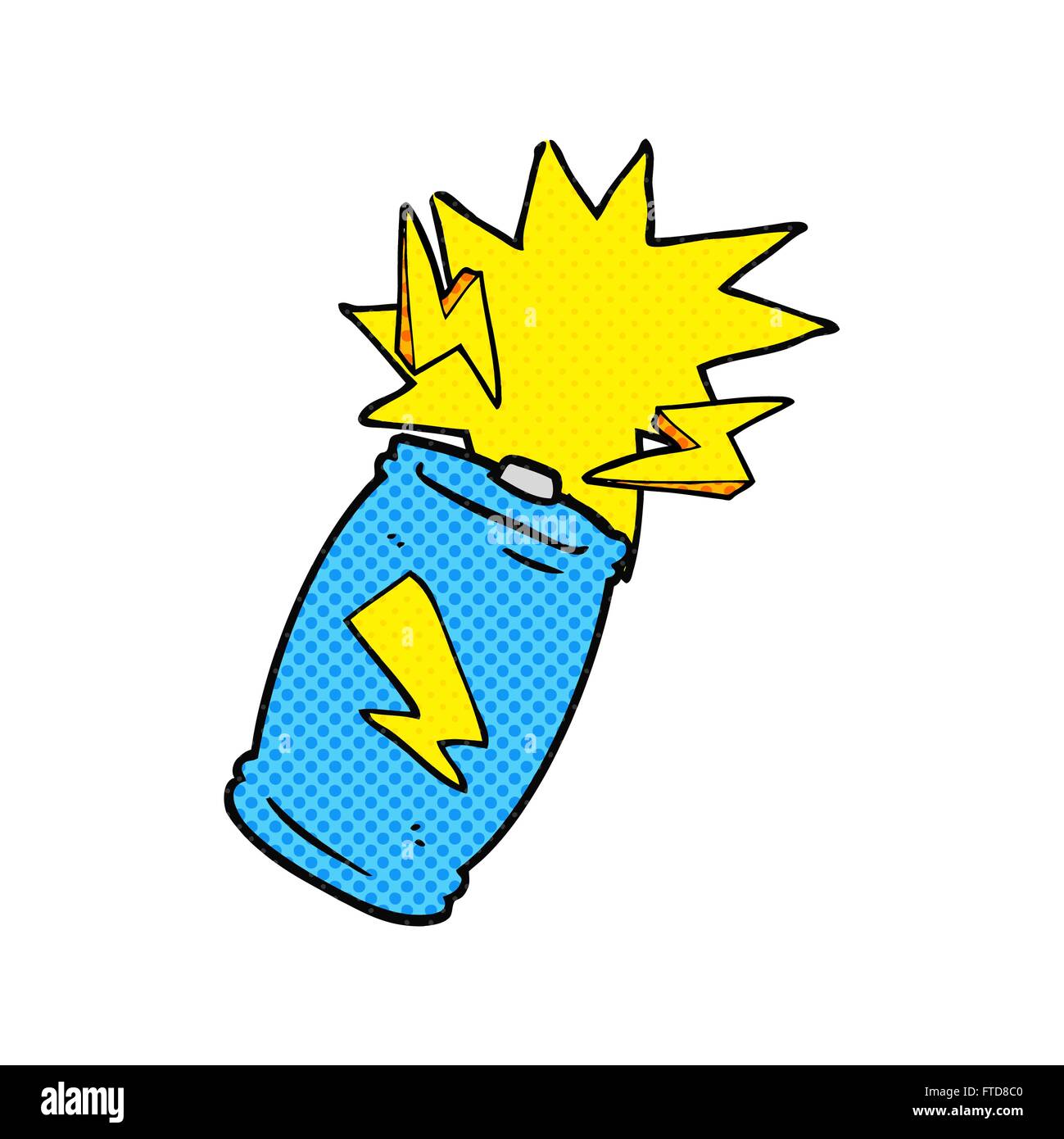 freehand drawn cartoon battery sparking Stock Vector Image & Art - Alamy