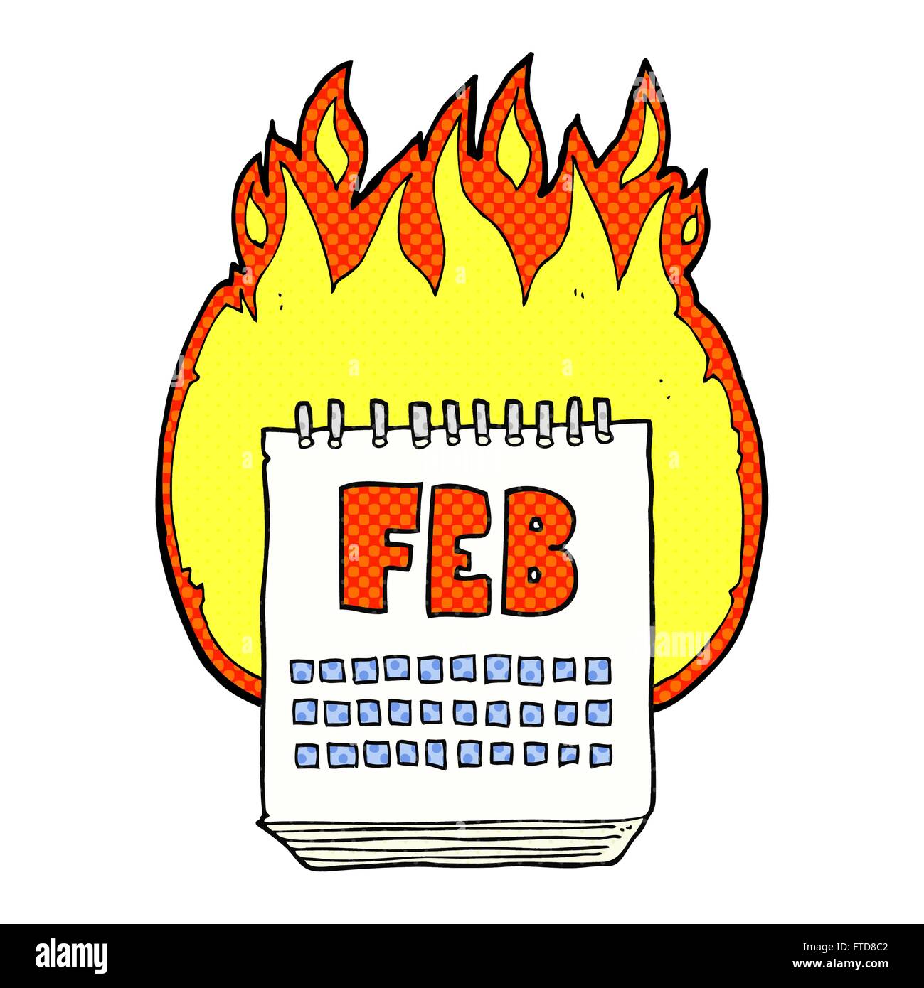 Freehand drawn cartoon calendar showing hi-res stock photography and ...