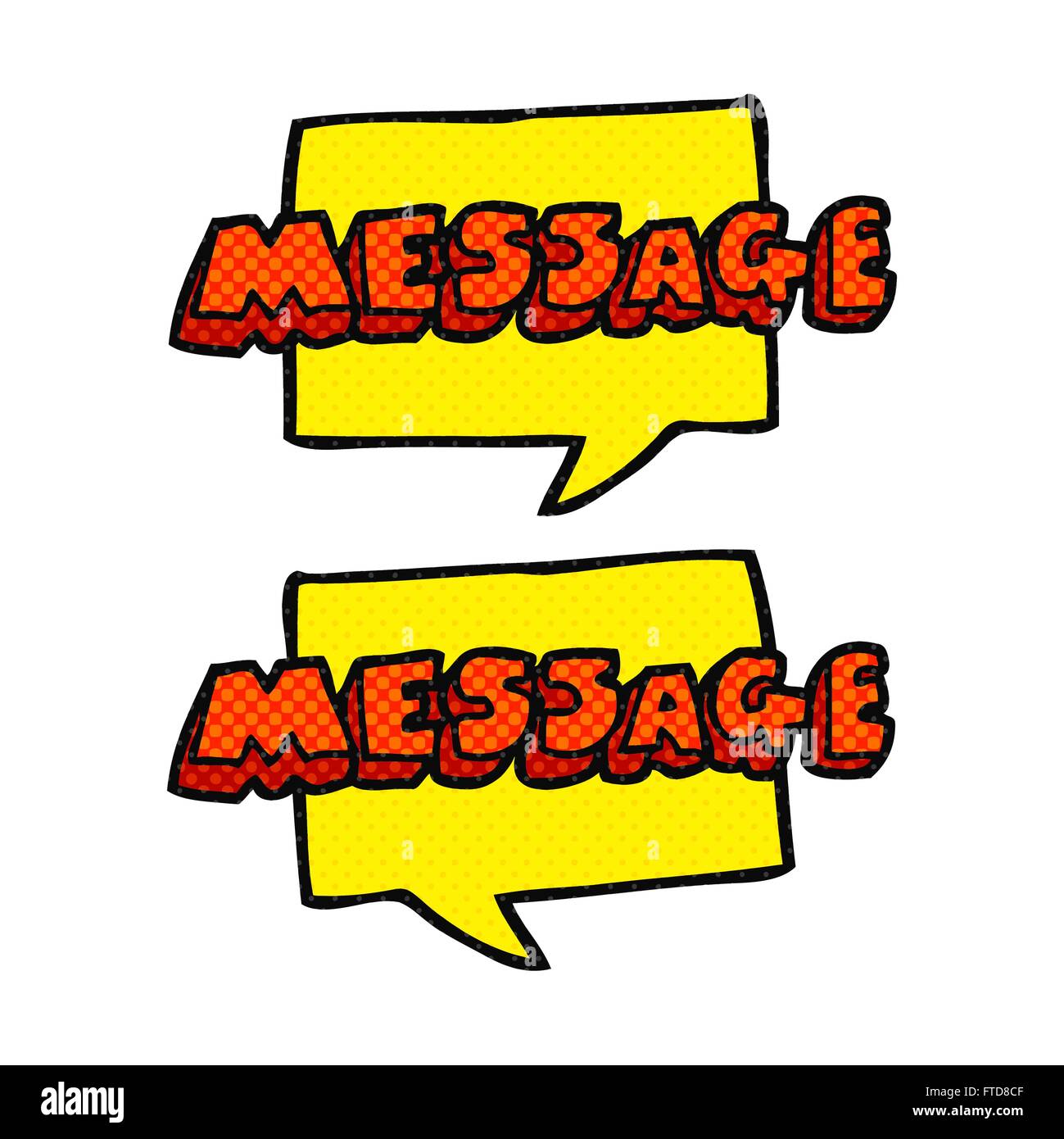 freehand drawn cartoon message texts Stock Vector Image & Art - Alamy