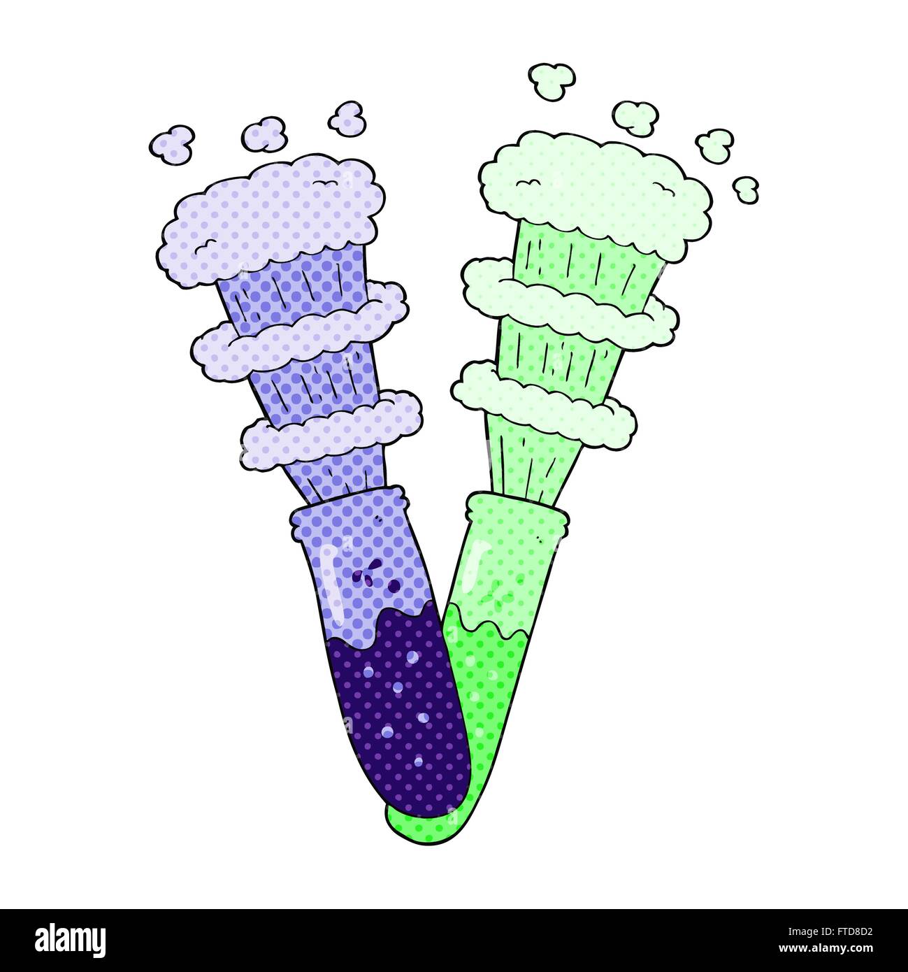 freehand drawn cartoon chemicals in test tubes Stock Vector Image & Art ...