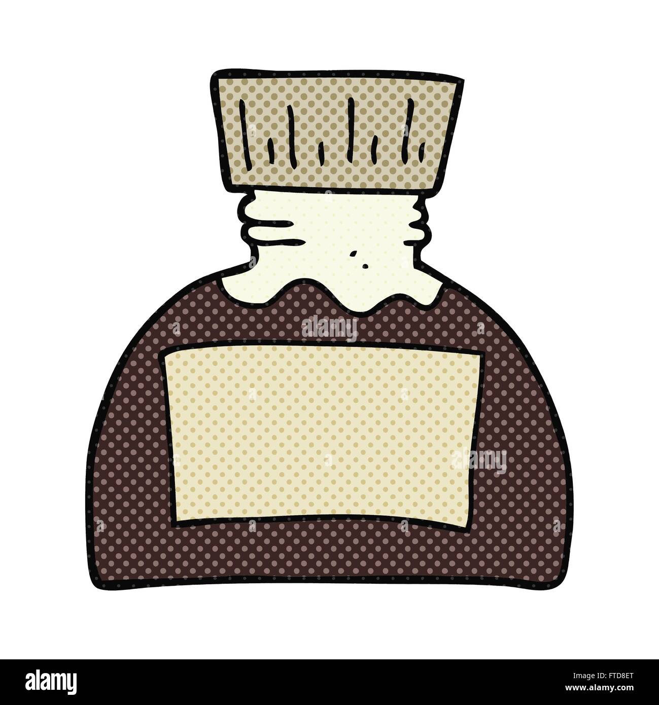 freehand drawn cartoon ink pot Stock Vector Image & Art - Alamy