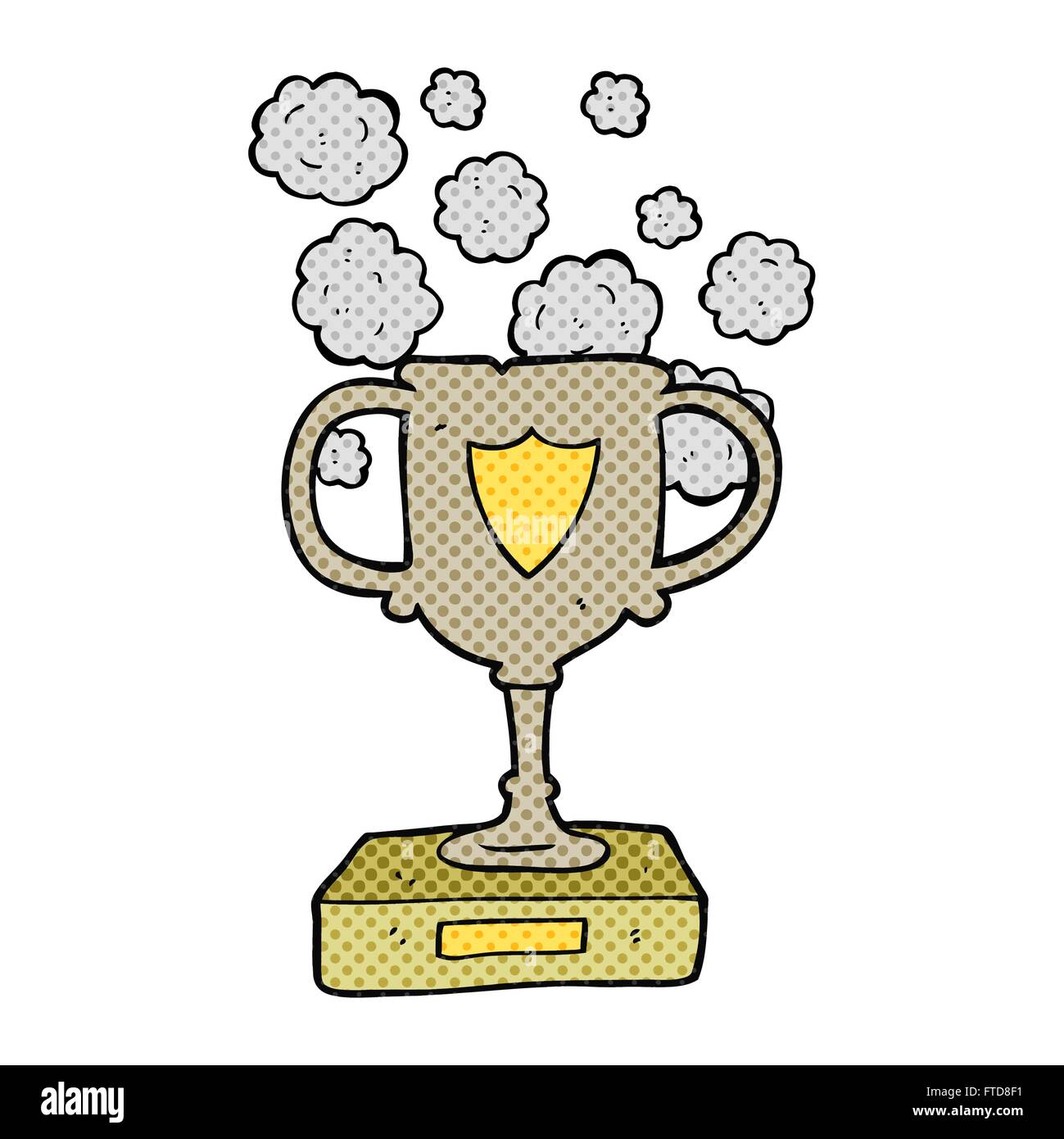 freehand drawn cartoon old trophy Stock Vector Image & Art - Alamy