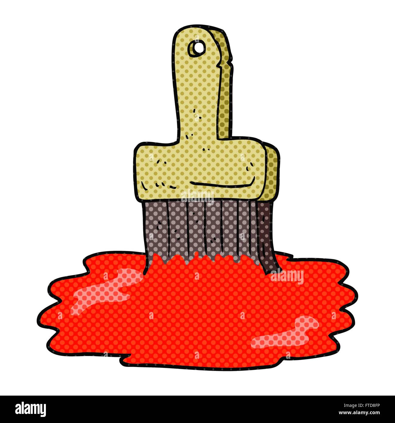 freehand drawn cartoon paint brush Stock Vector Image & Art - Alamy