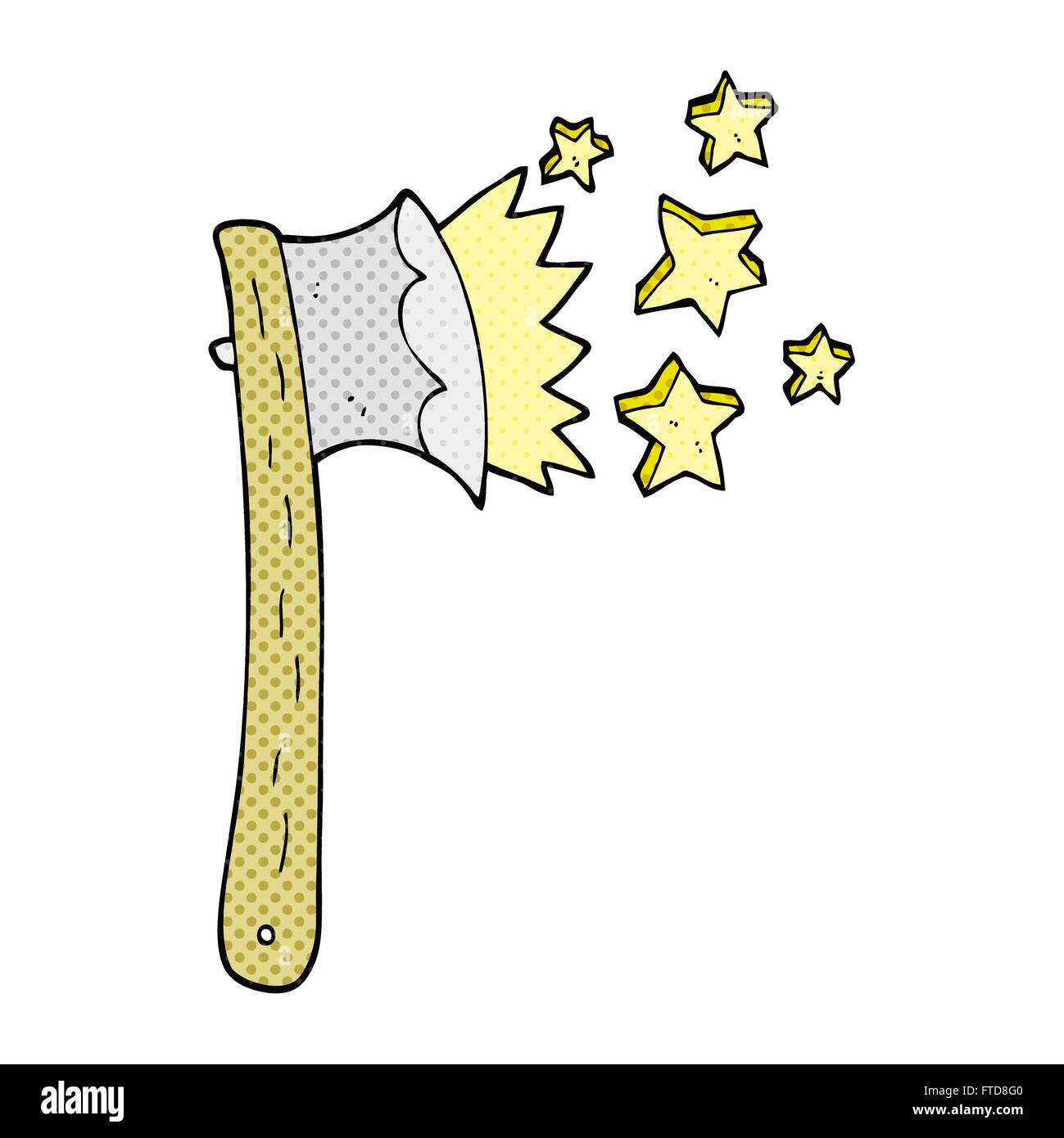 freehand drawn cartoon sharp axe Stock Vector Image & Art - Alamy