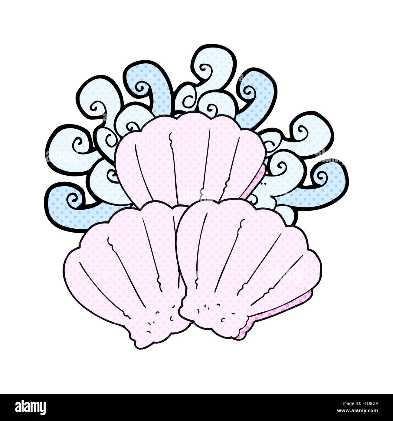freehand drawn cartoon shells Stock Vector Image & Art - Alamy