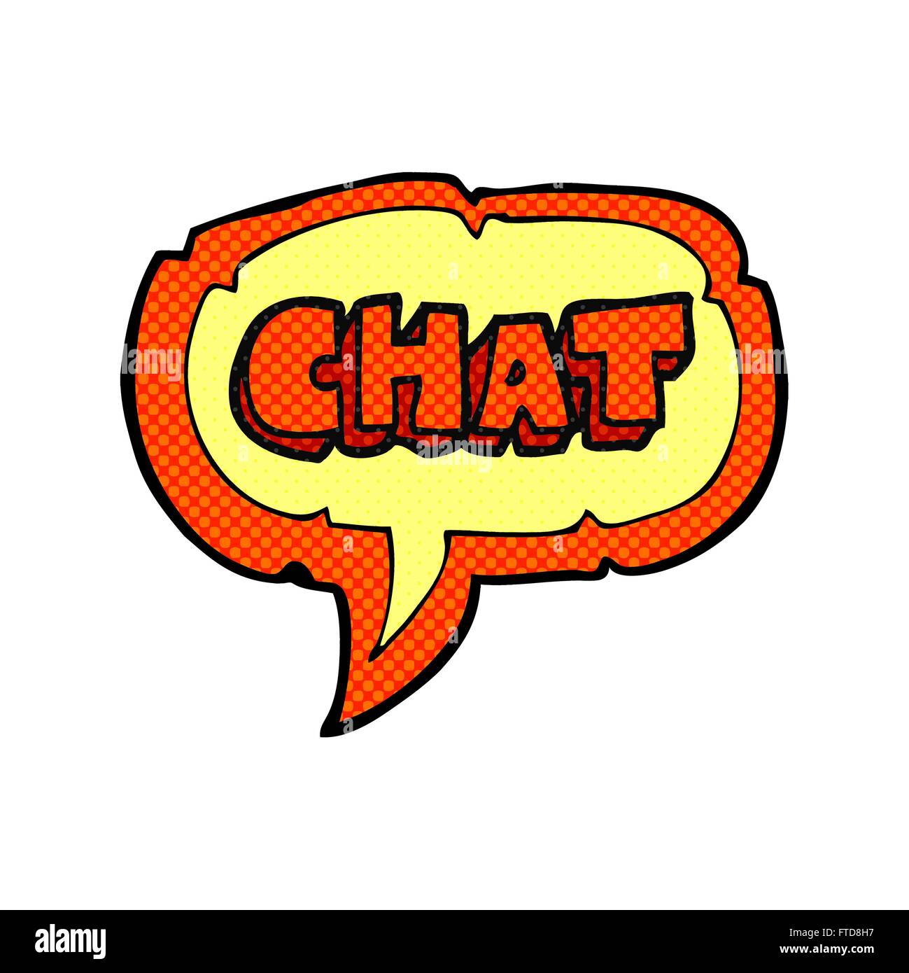freehand drawn cartoon chat symbol Stock Vector Image & Art - Alamy