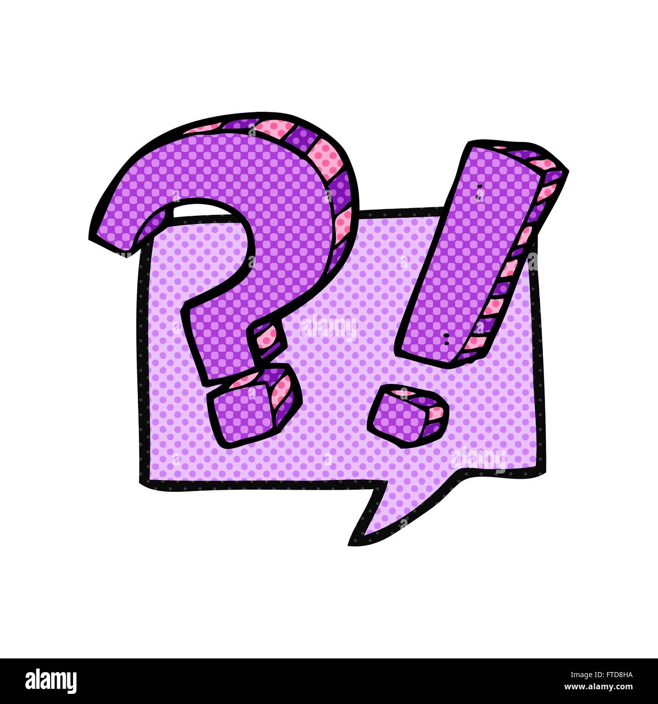 freehand drawn cartoon question speech bubble Stock Vector Image & Art ...