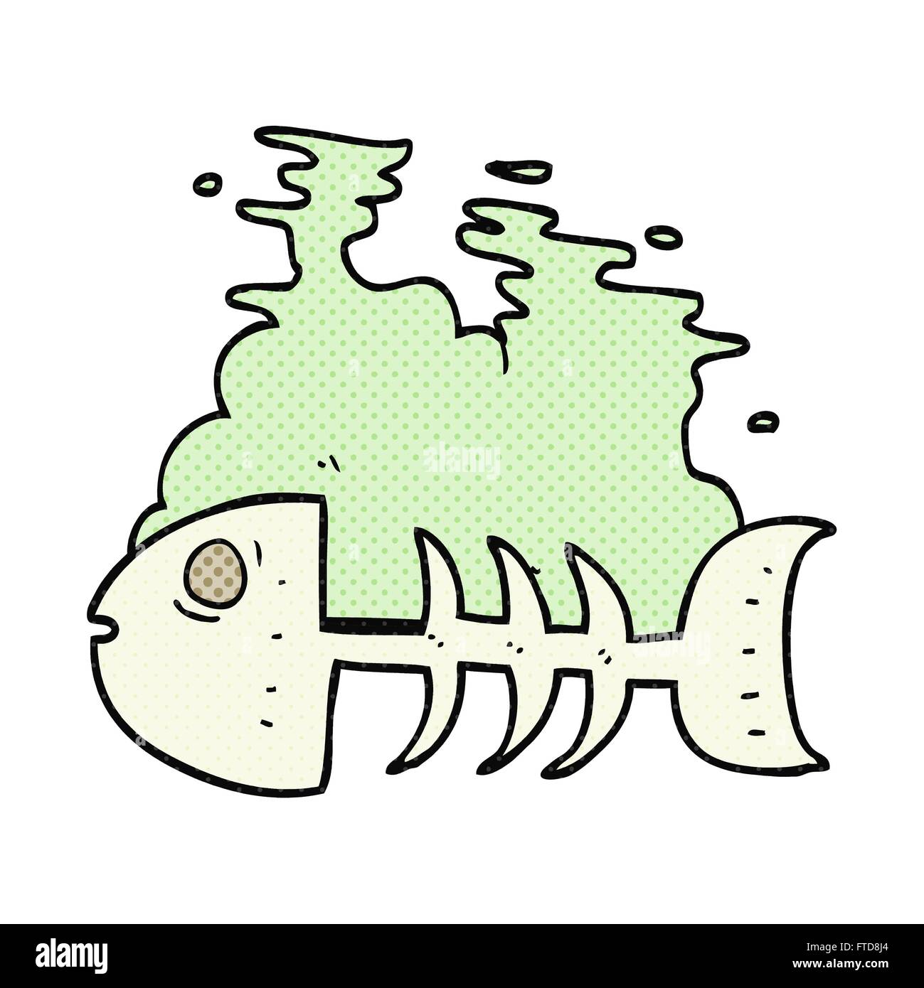 freehand drawn cartoon fish bones Stock Vector Image & Art - Alamy