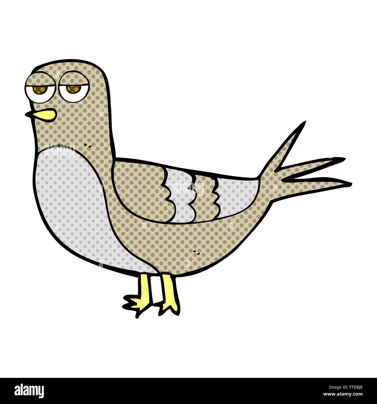 freehand drawn cartoon pigeon Stock Vector Image & Art - Alamy