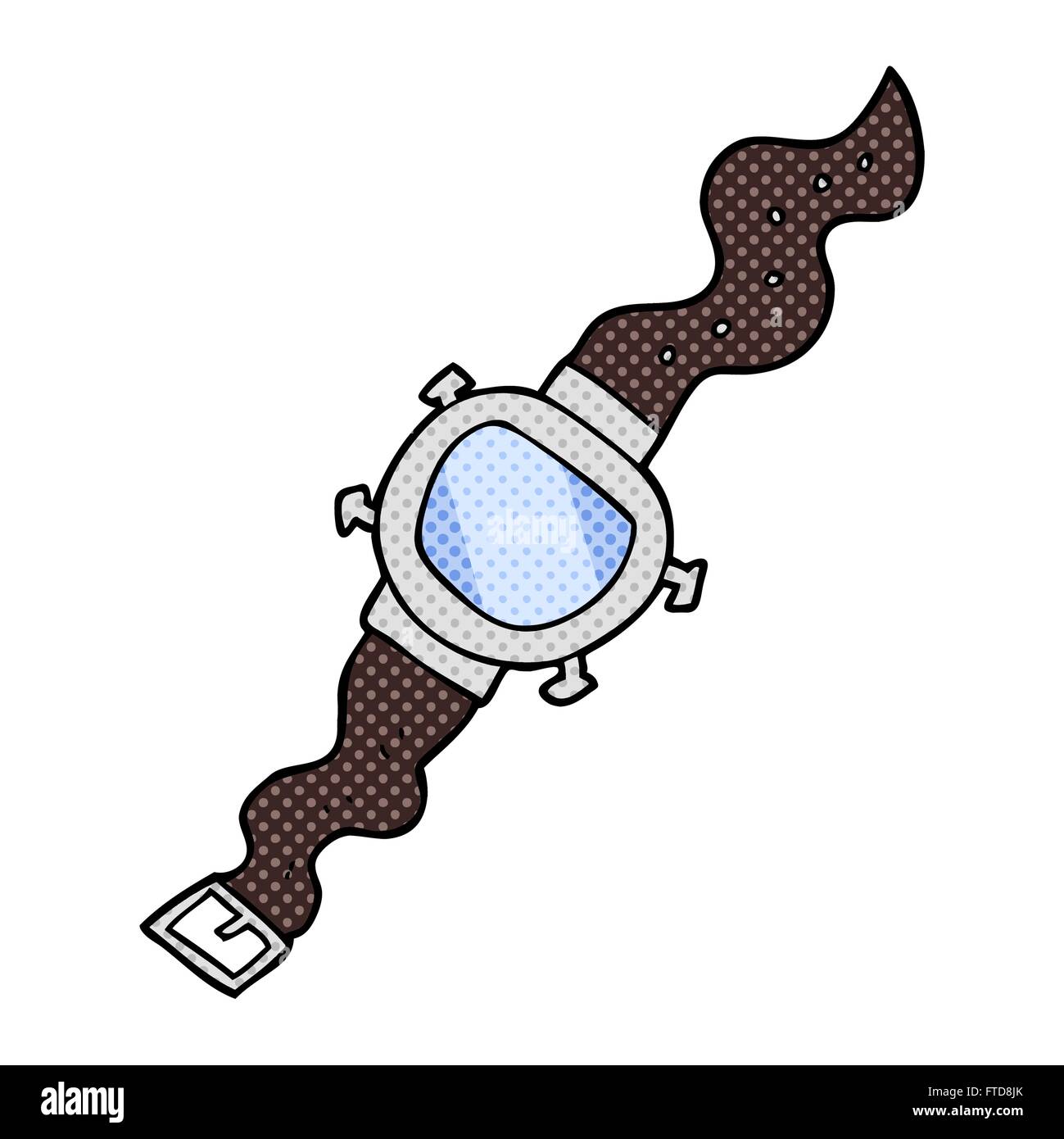 freehand drawn cartoon wrist watch Stock Vector Image & Art - Alamy