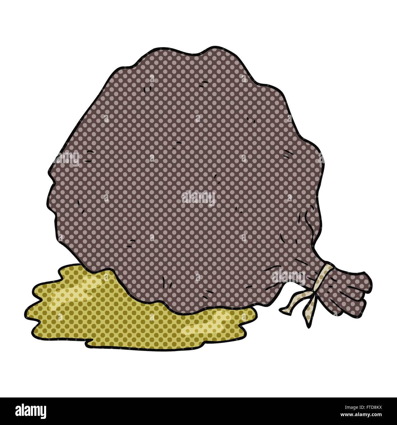 freehand drawn cartoon sack of garbage Stock Vector Image & Art - Alamy