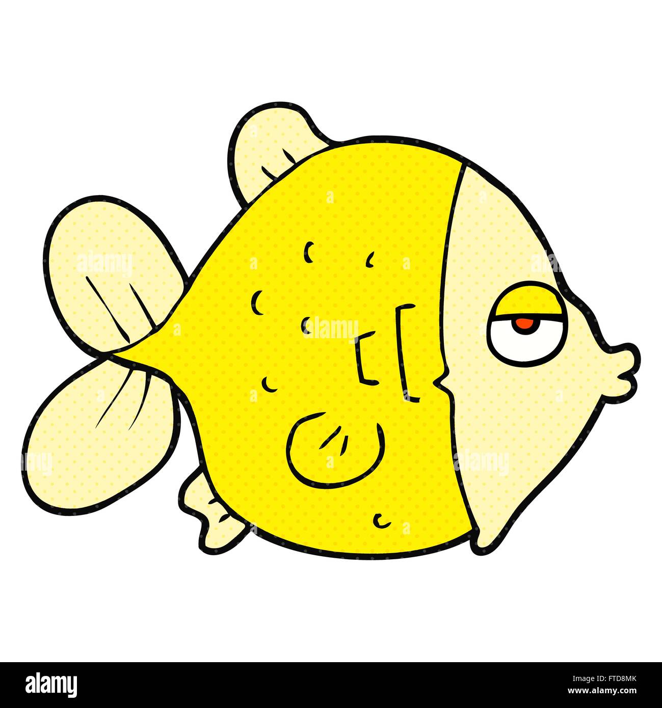 freehand drawn cartoon funny fish Stock Vector Image & Art - Alamy