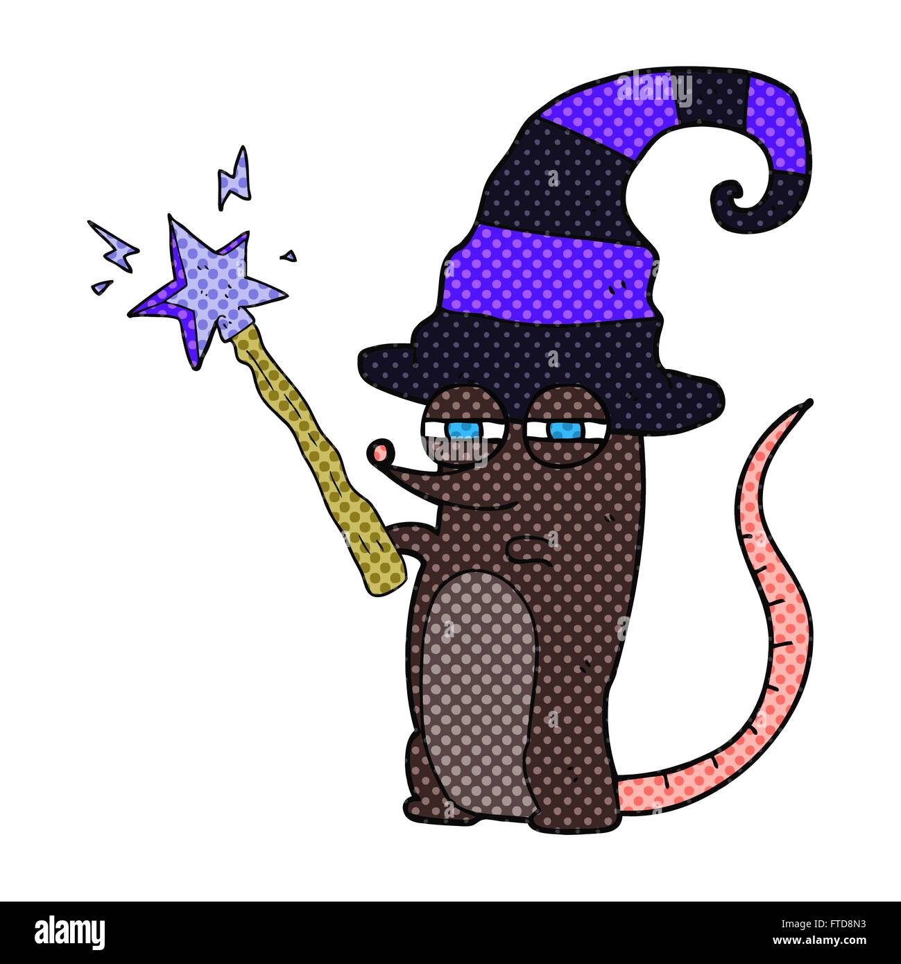 Cartoon illustration cute mouse wizard Cut Out Stock Images & Pictures ...